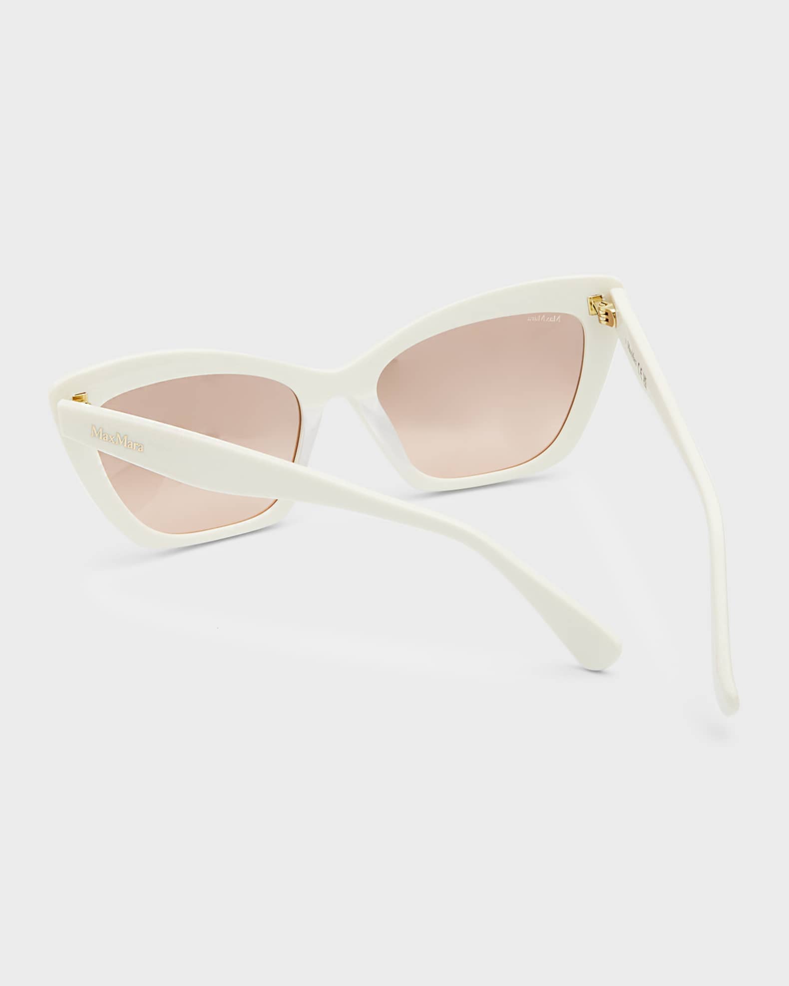 Max Mara Logo Acetate Cat-Eye Sunglasses | Neiman Marcus
