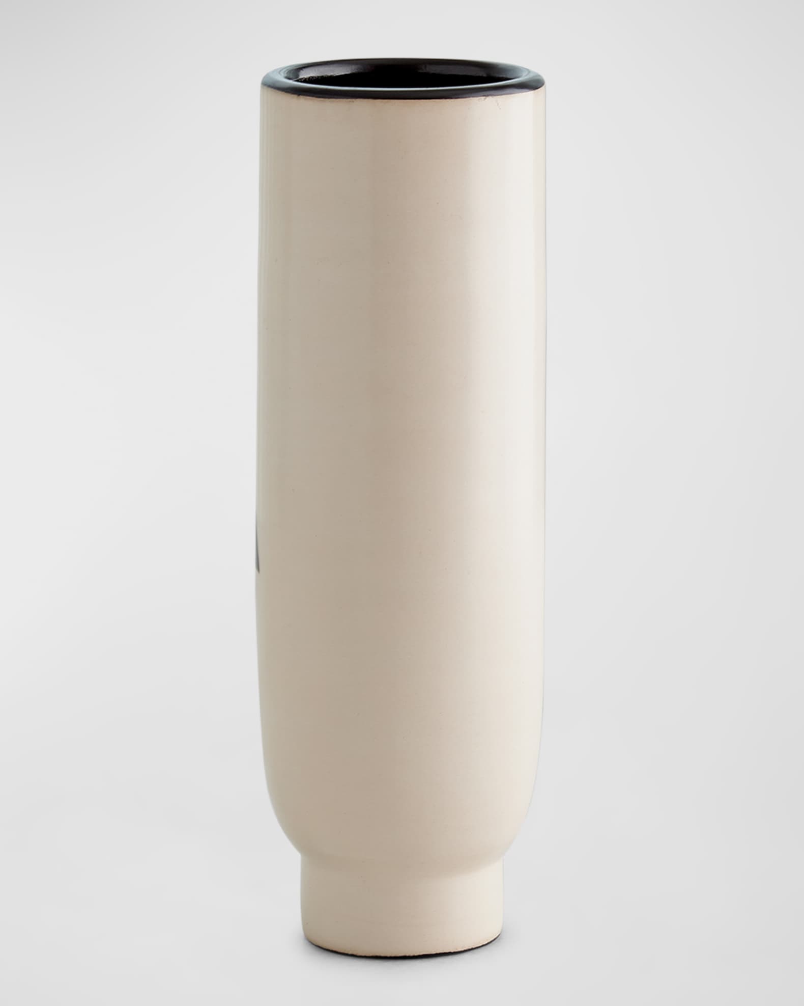 Global Views Hombre Vase - Natural w/ Black Design | Neiman Marcus