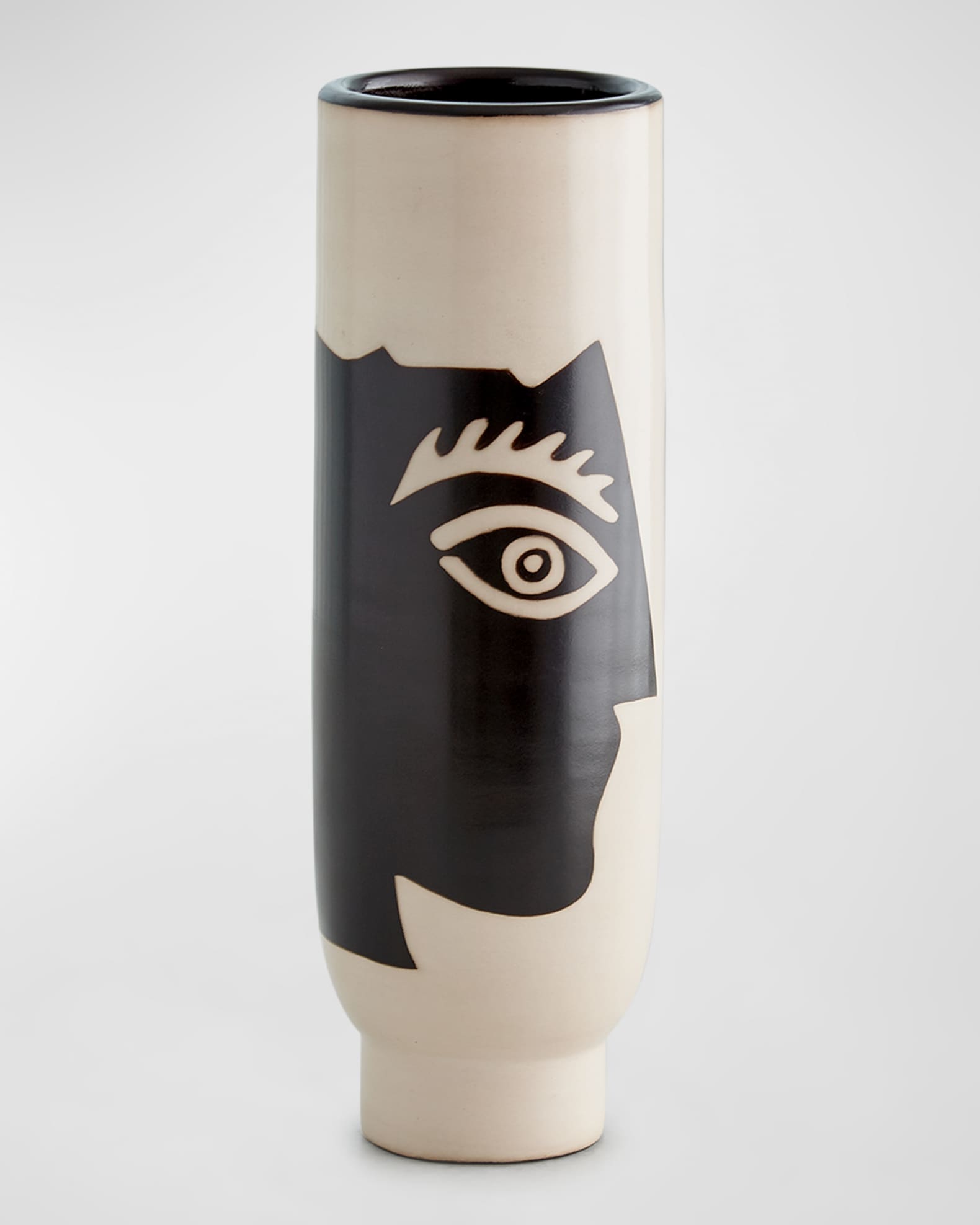 Global Views Hombre Vase - Natural w/ Black Design | Neiman Marcus