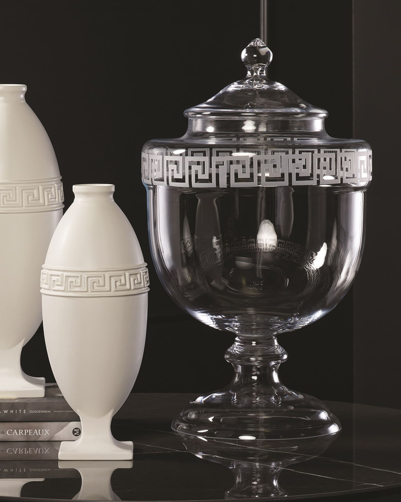 Global Views Greek Key Urn | Neiman Marcus