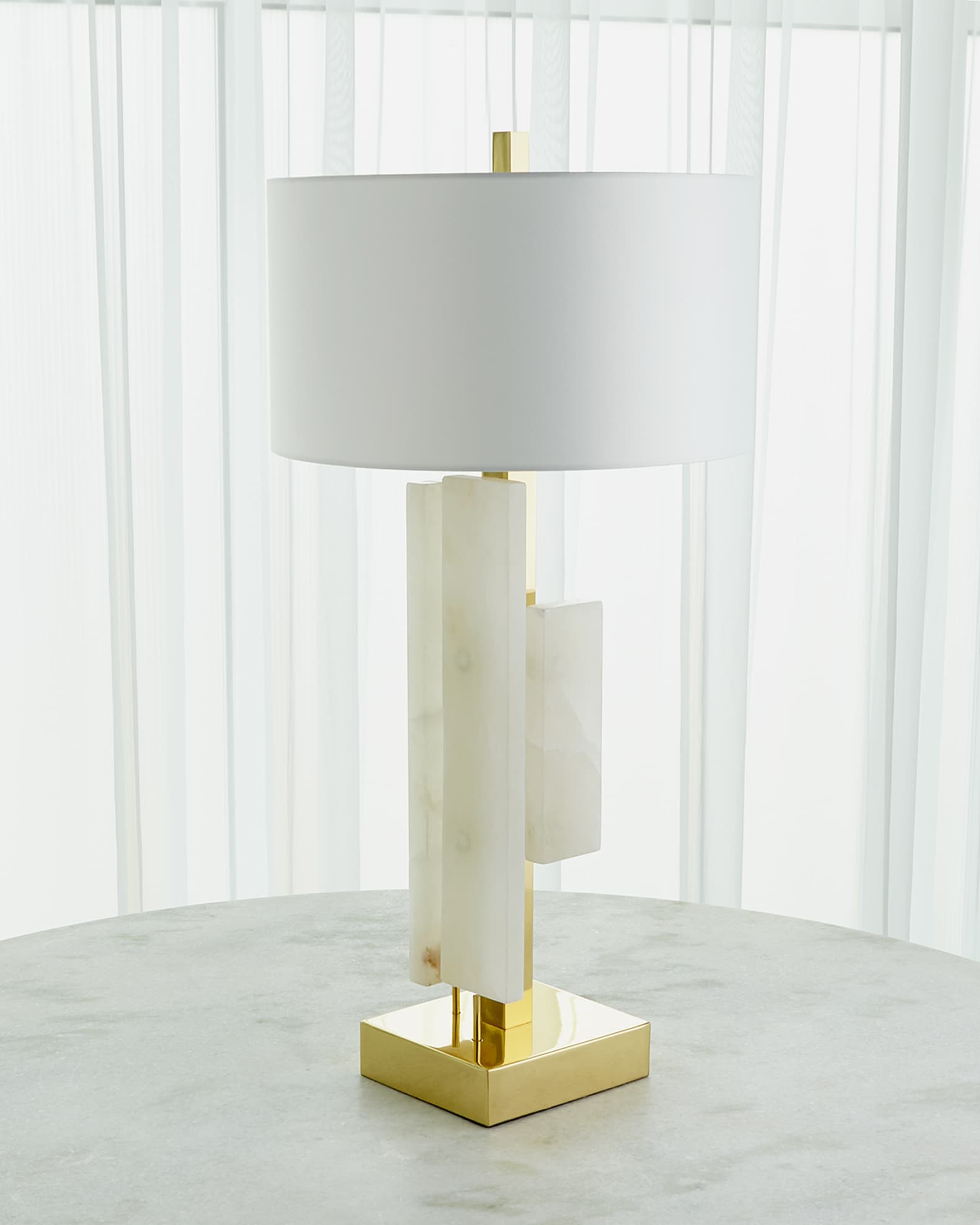 Global Views Posh Block Table Lamp | Neiman Marcus