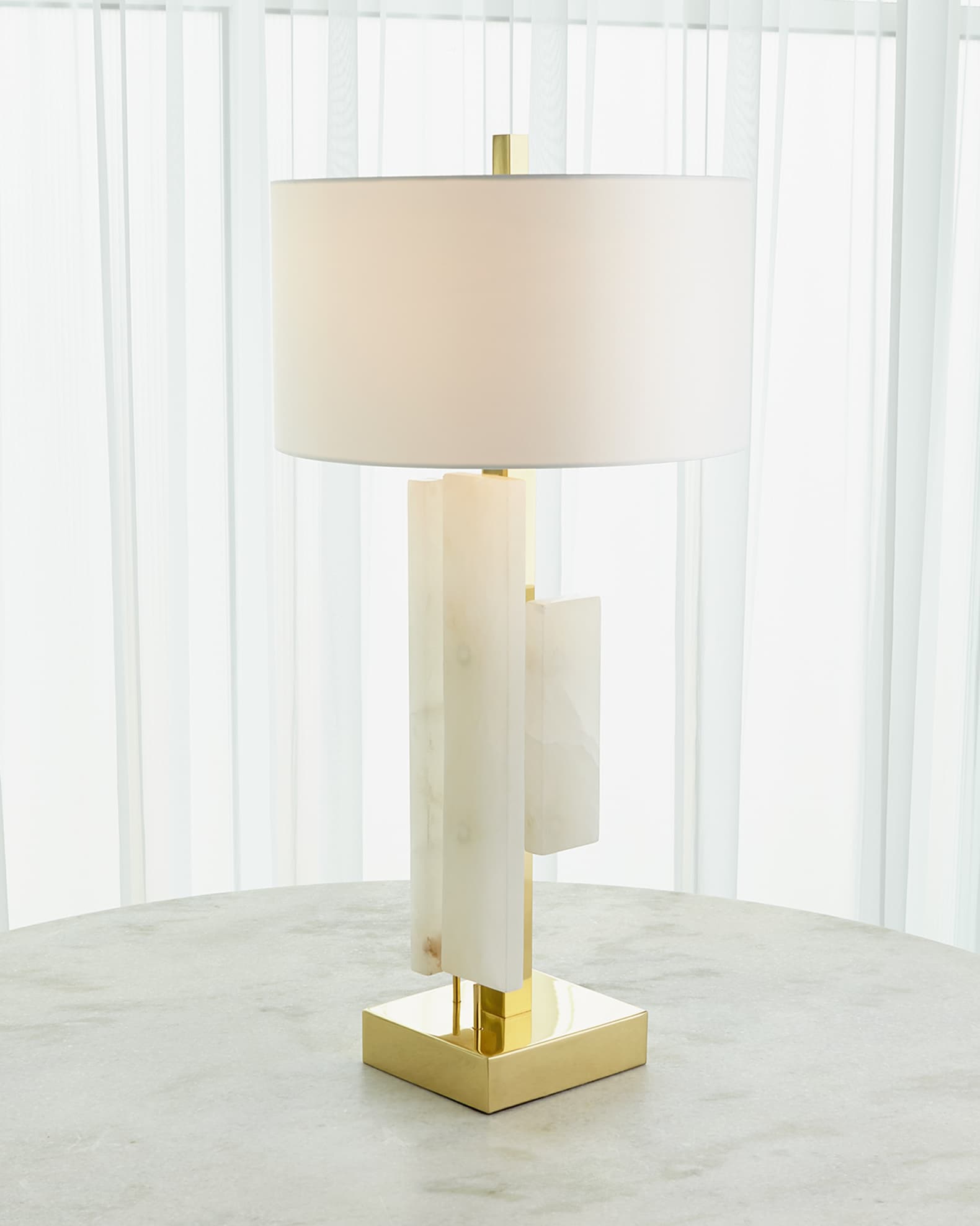 Global Views Posh Block Table Lamp | Neiman Marcus