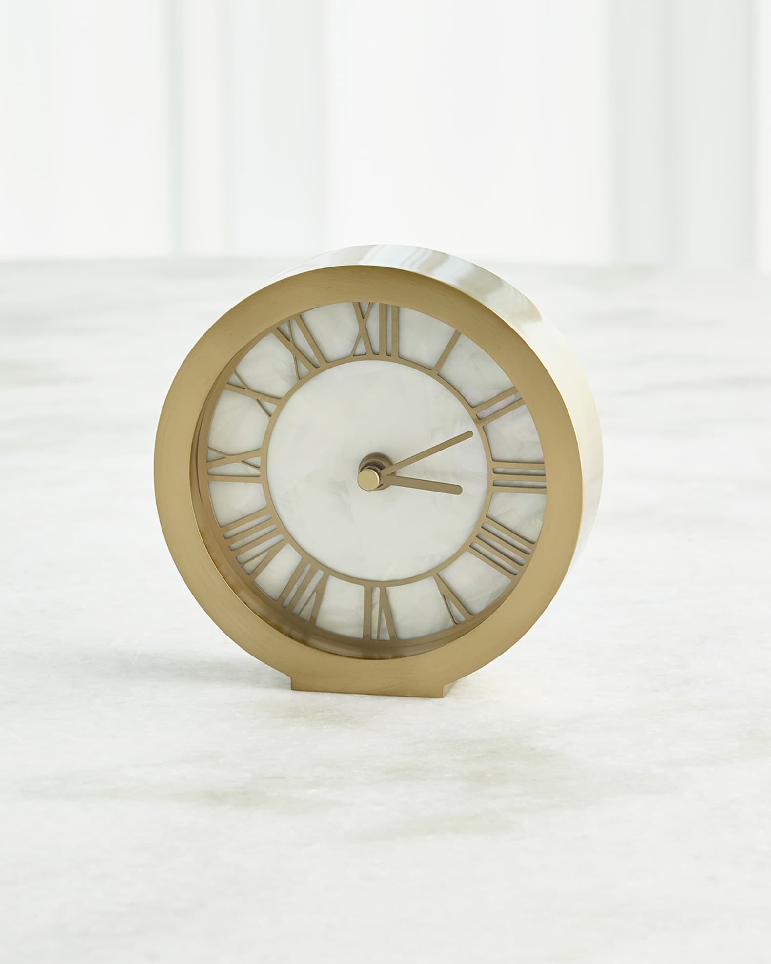 Global Views Mother-of-Pearl Clock | Neiman Marcus