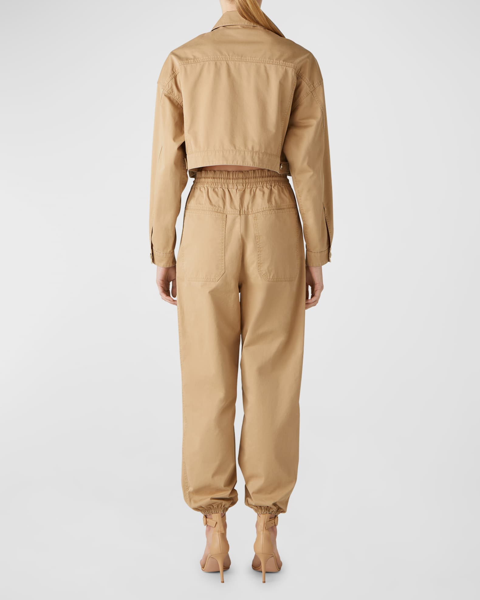 St. John Ceramic Twill Crop Jacket | Neiman Marcus
