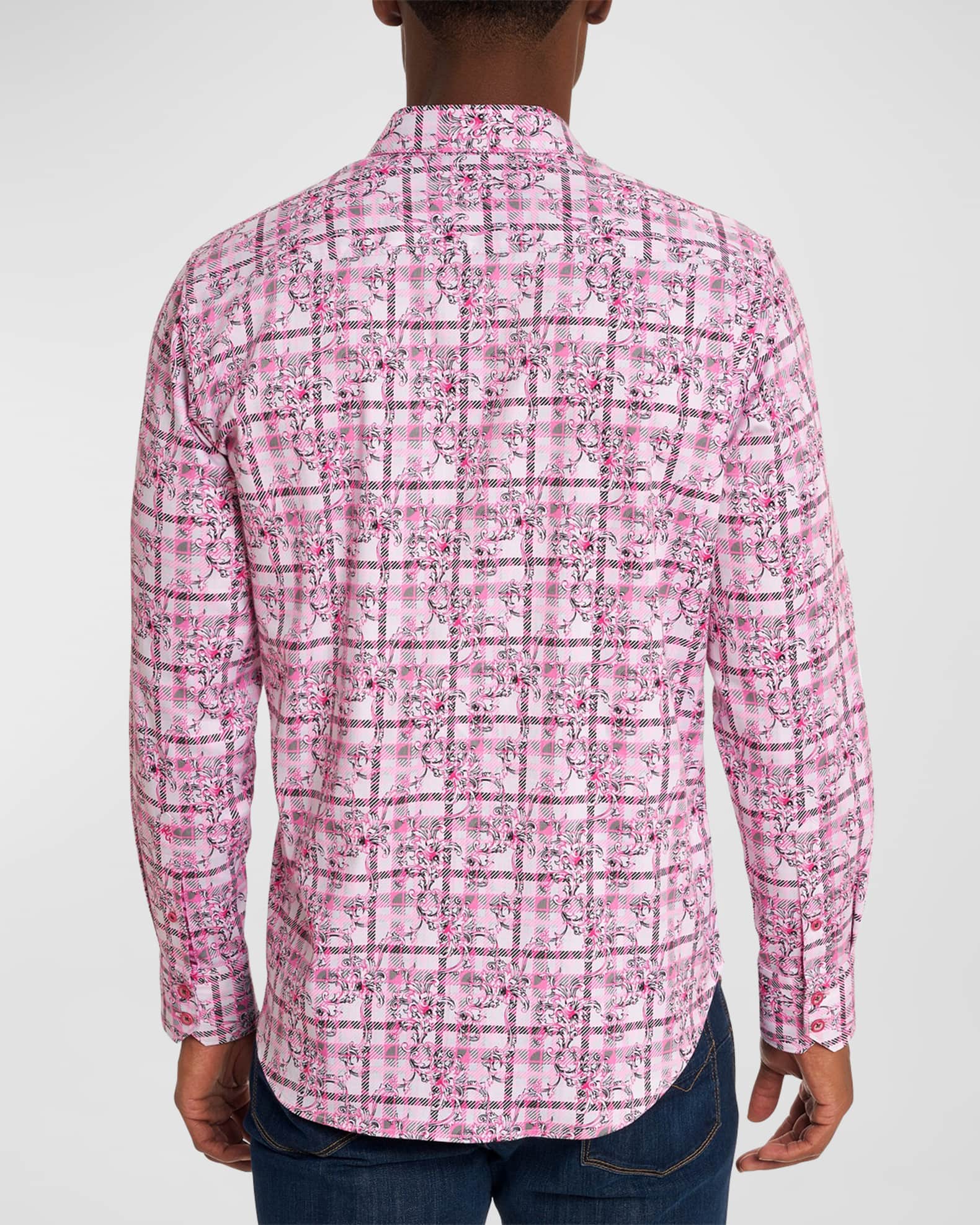 Robert Graham Men's Vine Cotton-Stretch Sport Shirt | Neiman Marcus