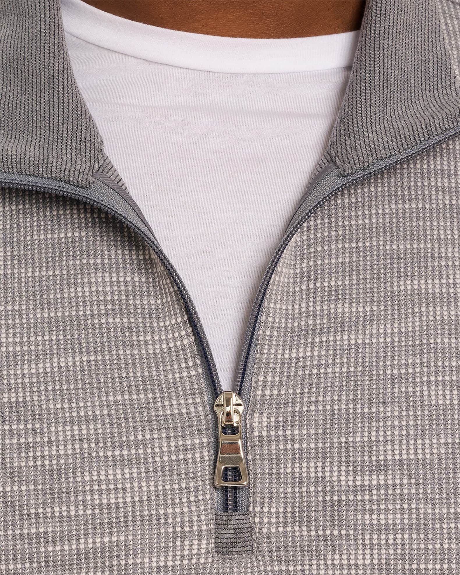 Robert Graham Men's Speilberg Quarter-Zip Waffle Knit Pullover | Neiman ...