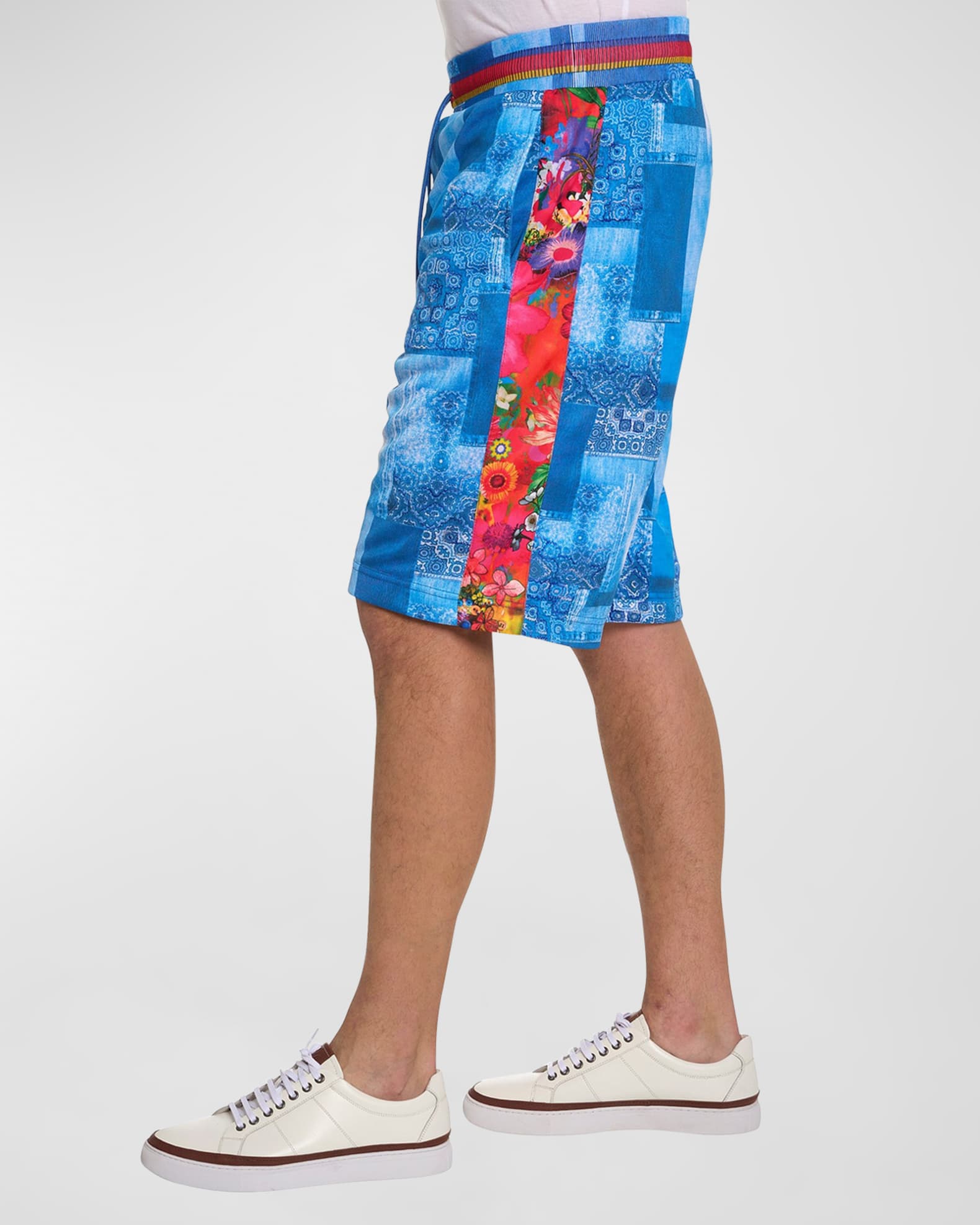 Robert Graham Men's Out With A Bang Printed Knit Shorts | Neiman Marcus