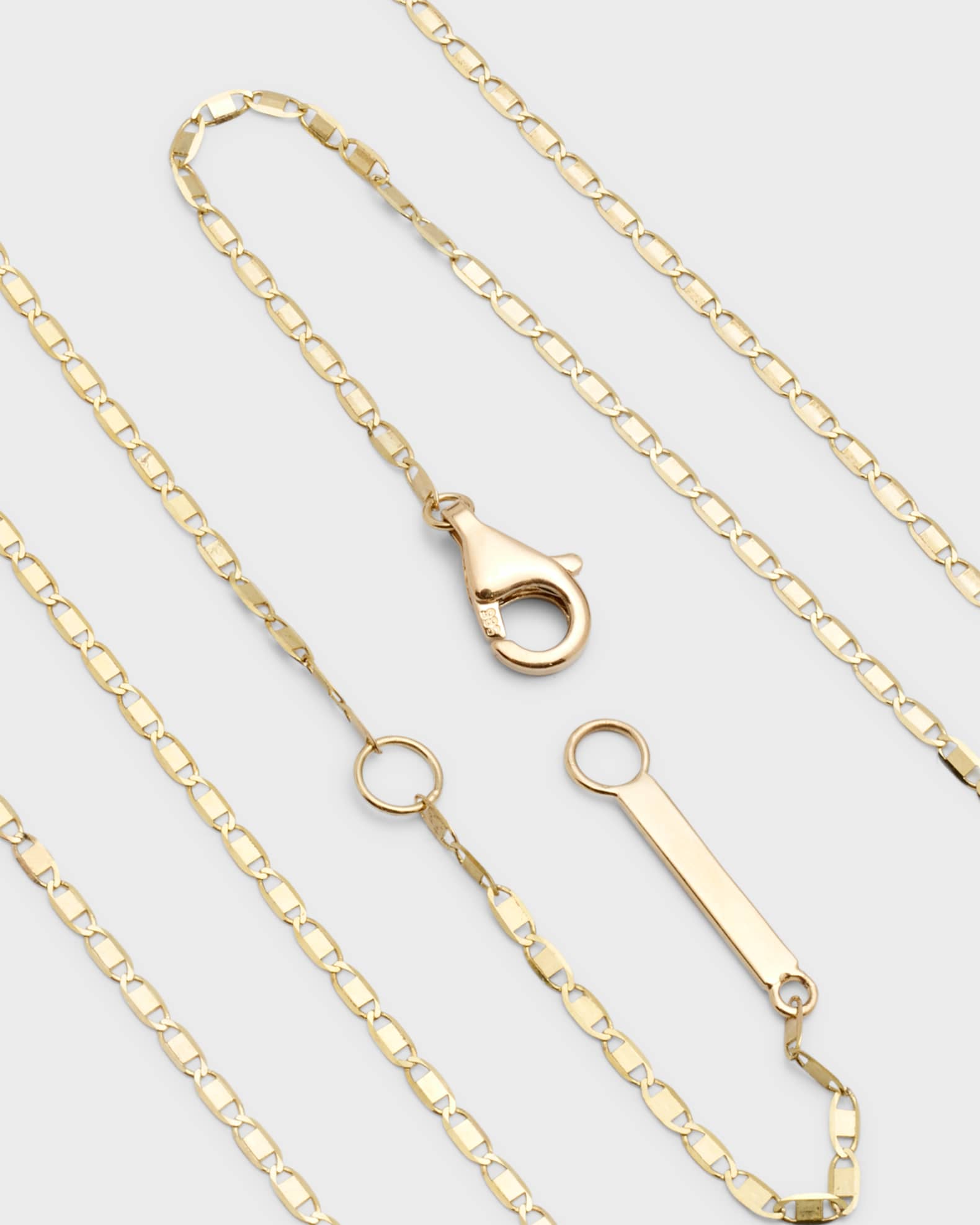 LANA Flawless Tag Link Pendant Necklace with Diamond Jump Ring | Neiman ...