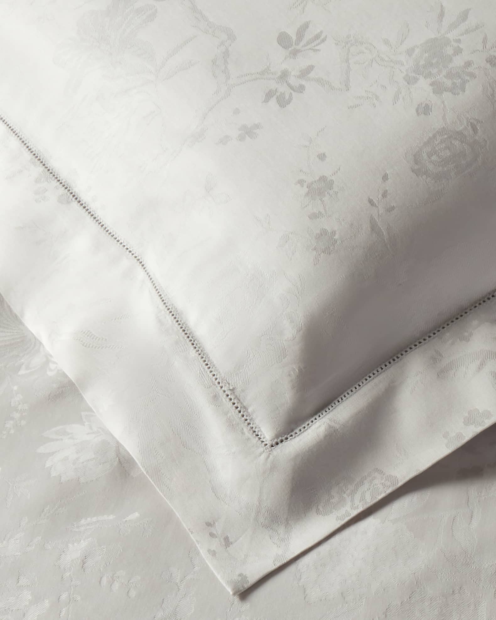 Organic Cotton Bethany Jacquard Duvet Cover | Neiman Marcus