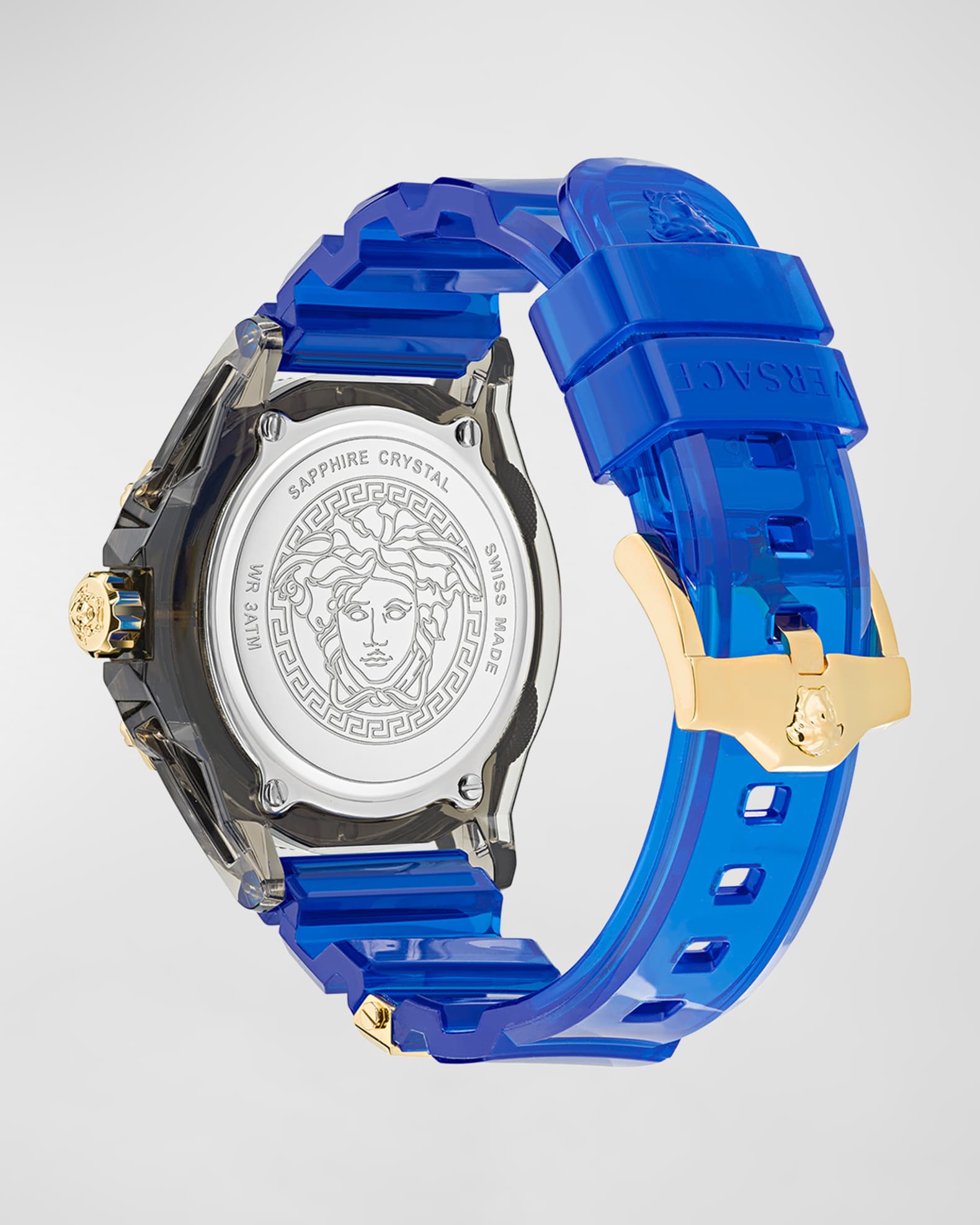 Versace Men's Icon Active Light Silicone Strap Watch, 42mm | Neiman Marcus