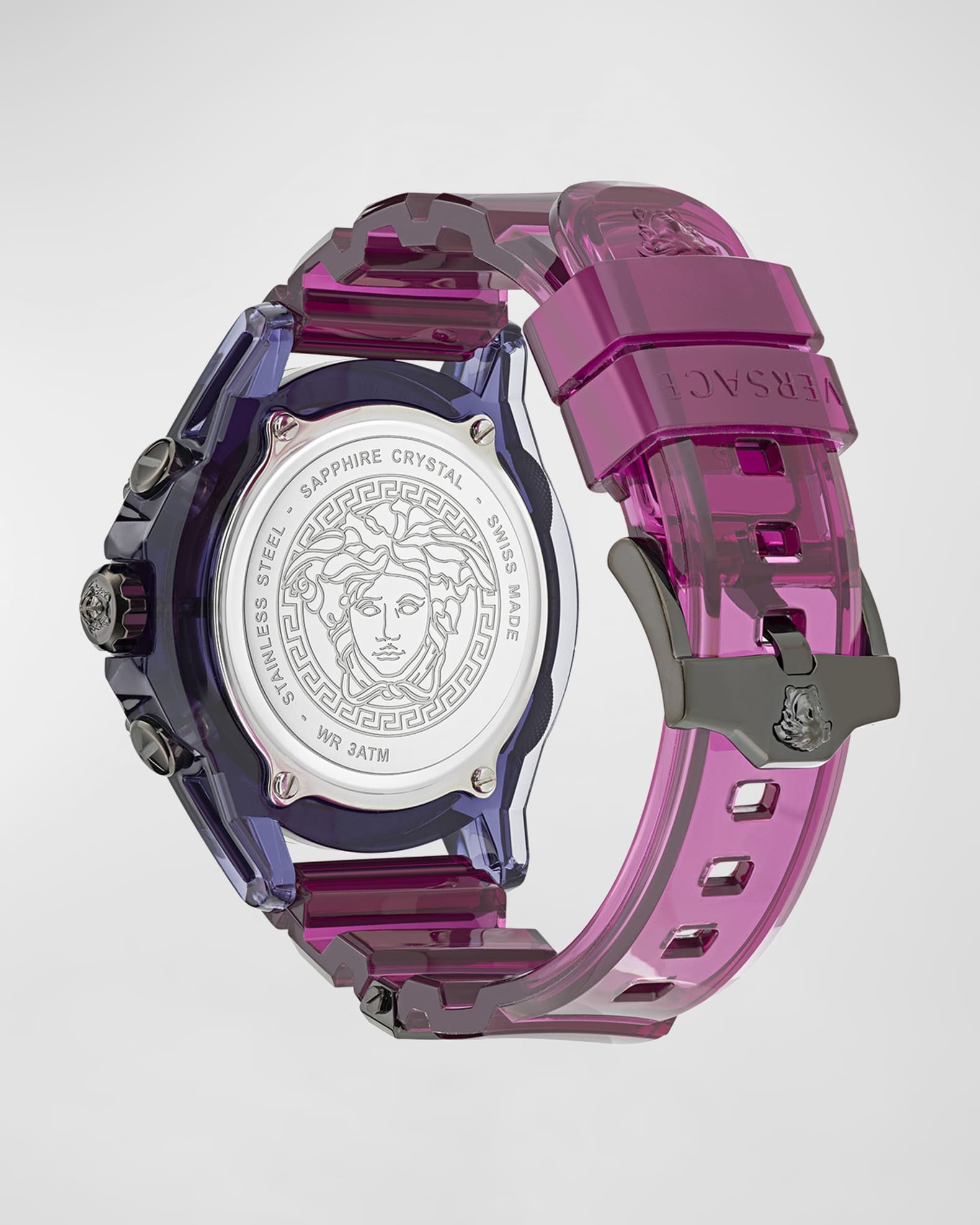 Versace Men's Icon Active Silicone Chronograph Watch, 44mm | Neiman Marcus