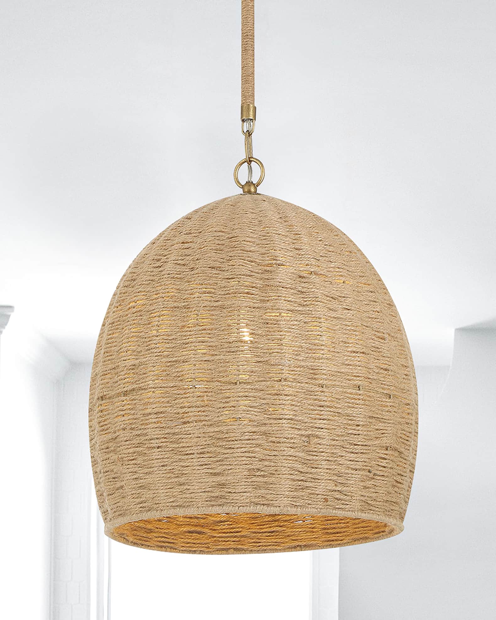 Crystorama Jace 1-Light Soft Gold Pendant Light | Neiman Marcus