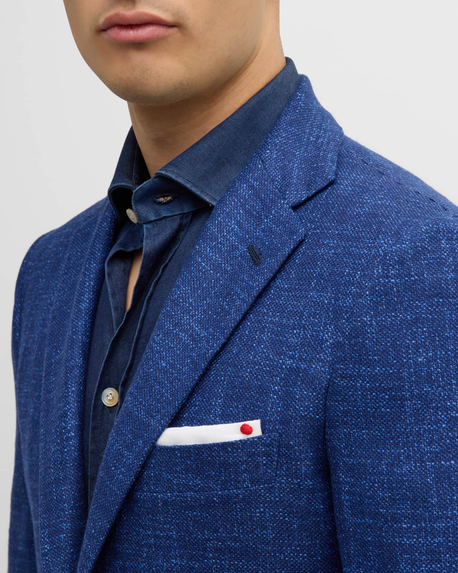 Kiton Men's Melange Cashmere-Blend Sport Coat | Neiman Marcus