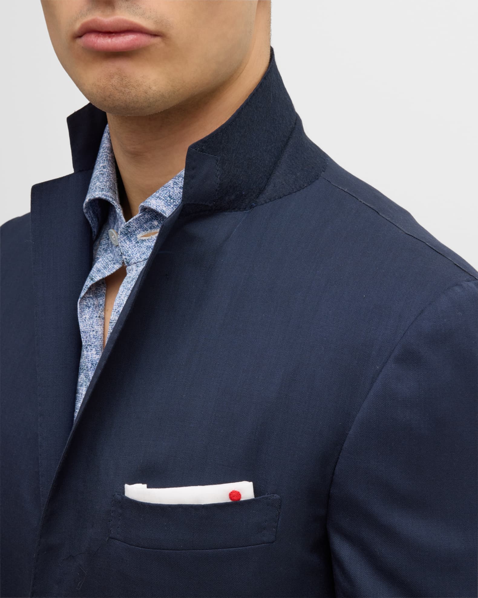 Kiton Men's Solid Cashmere Sport Coat | Neiman Marcus