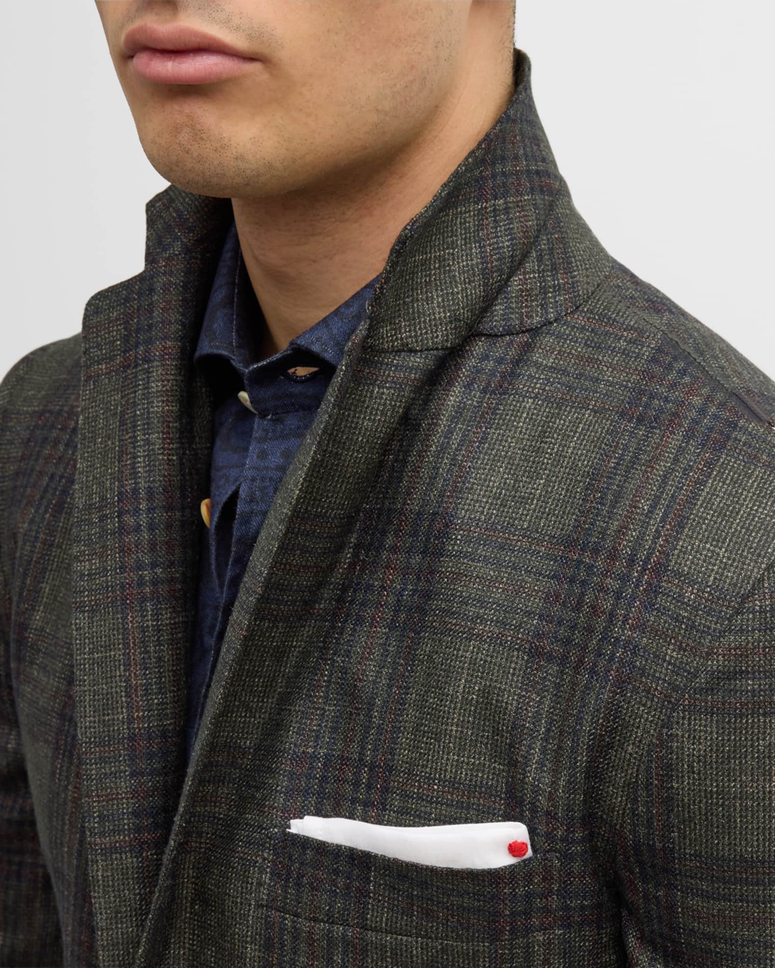 Kiton Men's Plaid Sport Coat | Neiman Marcus