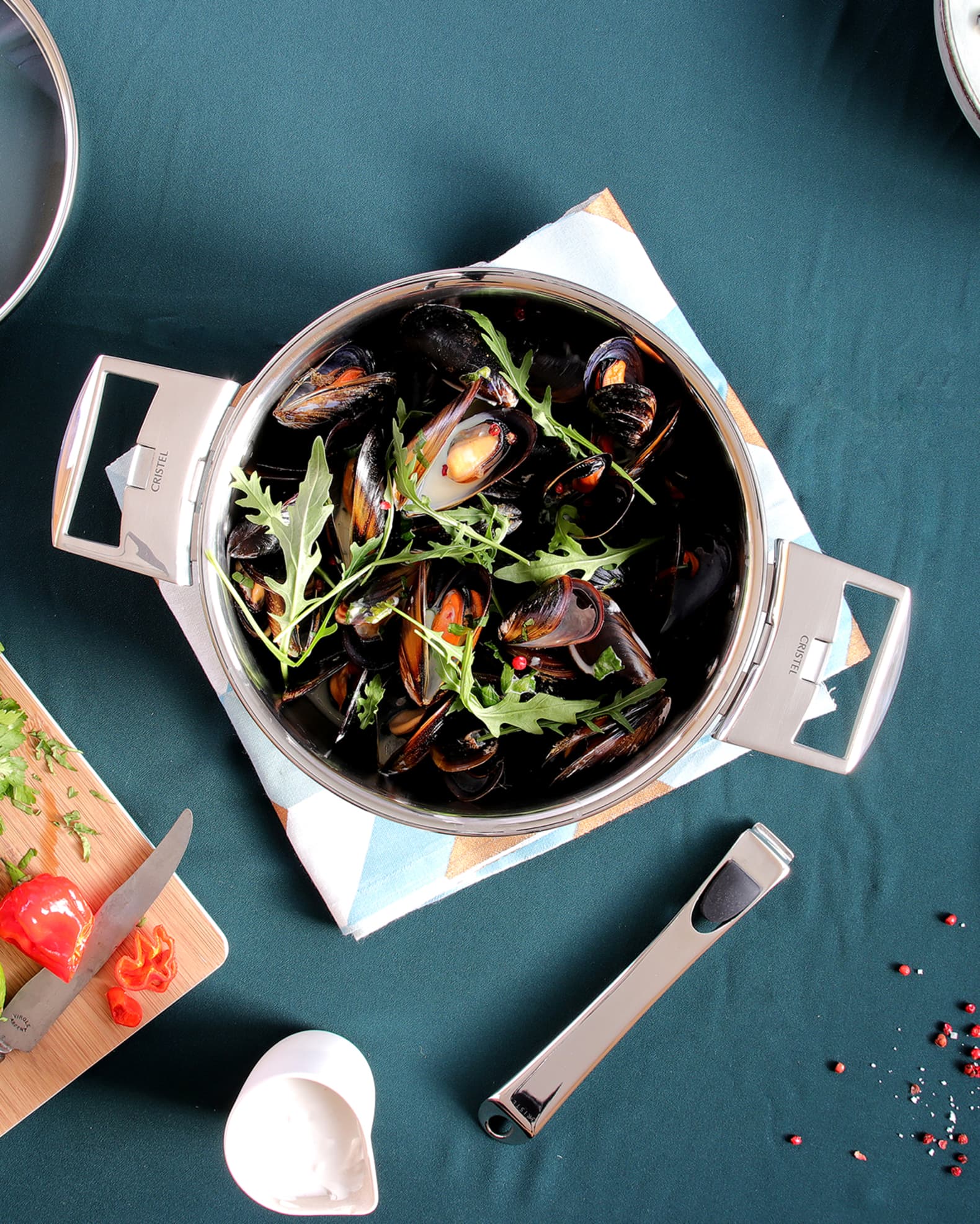 CRISTEL Casteline Stewpan with Domed Lid, 7.5-Quart | Neiman Marcus