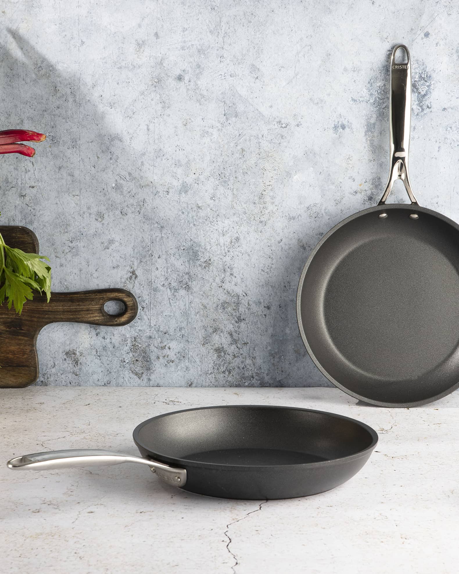 CRISTEL Castel Pro Ultralu 2-Piece Non-Stick Frying Pan Set | Neiman Marcus