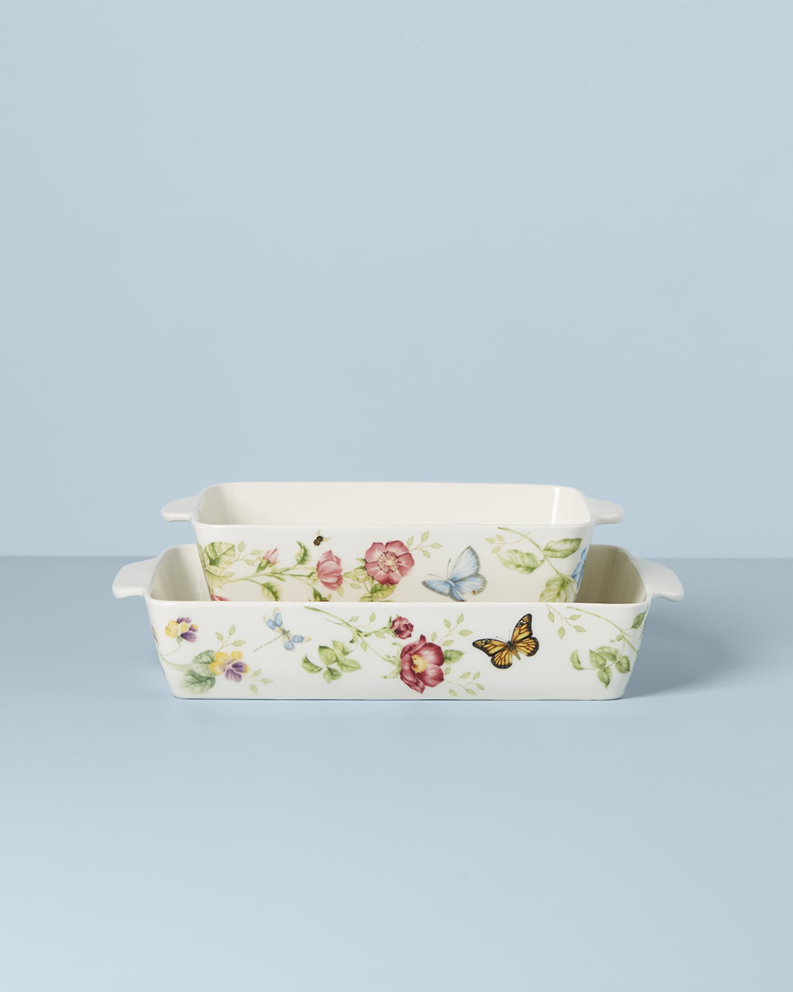 Lenox Butterfly Meadow Rectangular Baker 2-Piece Set | Neiman Marcus