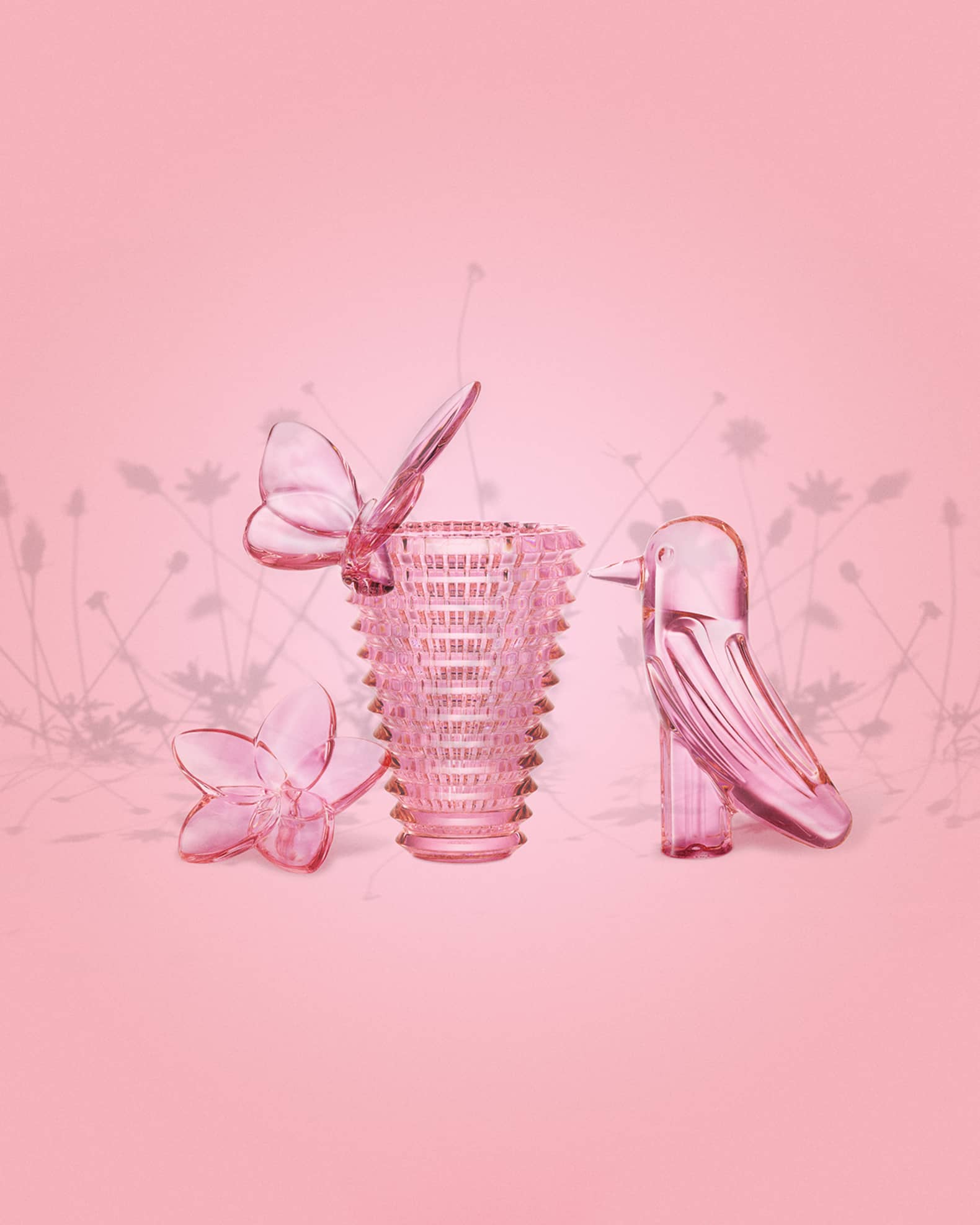 Baccarat Blush Pink Bloom Accent | Neiman Marcus