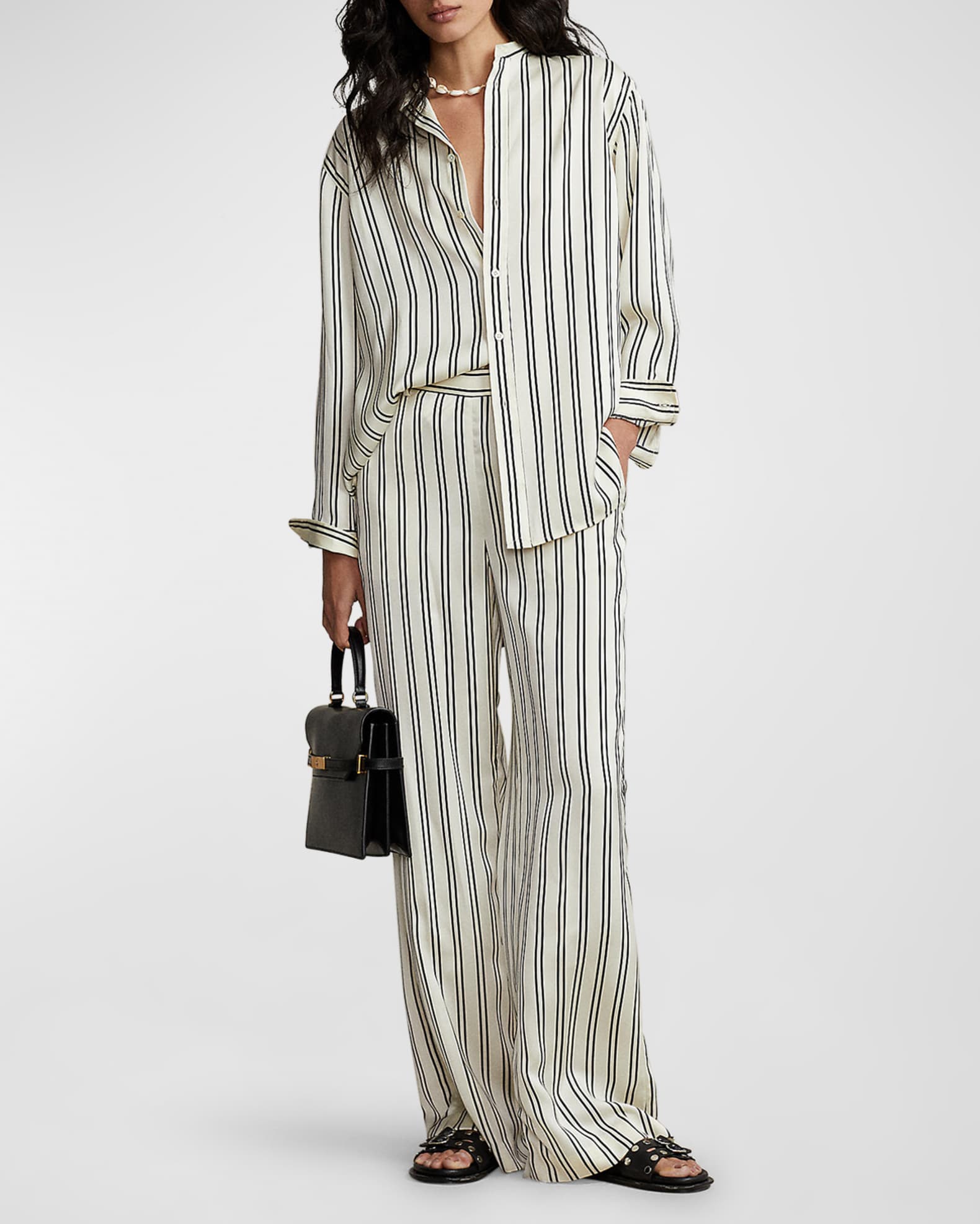 Striped Satin Collection | Neiman Marcus
