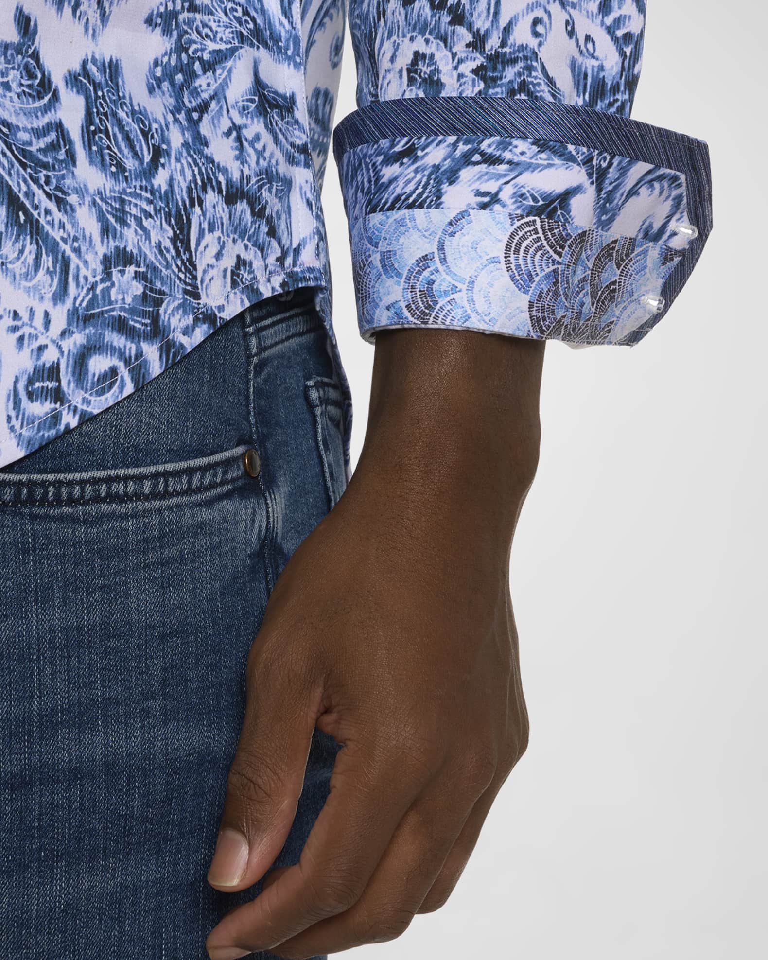 Robert Graham Men's Millennium Floral Paisley Sport Shirt | Neiman Marcus