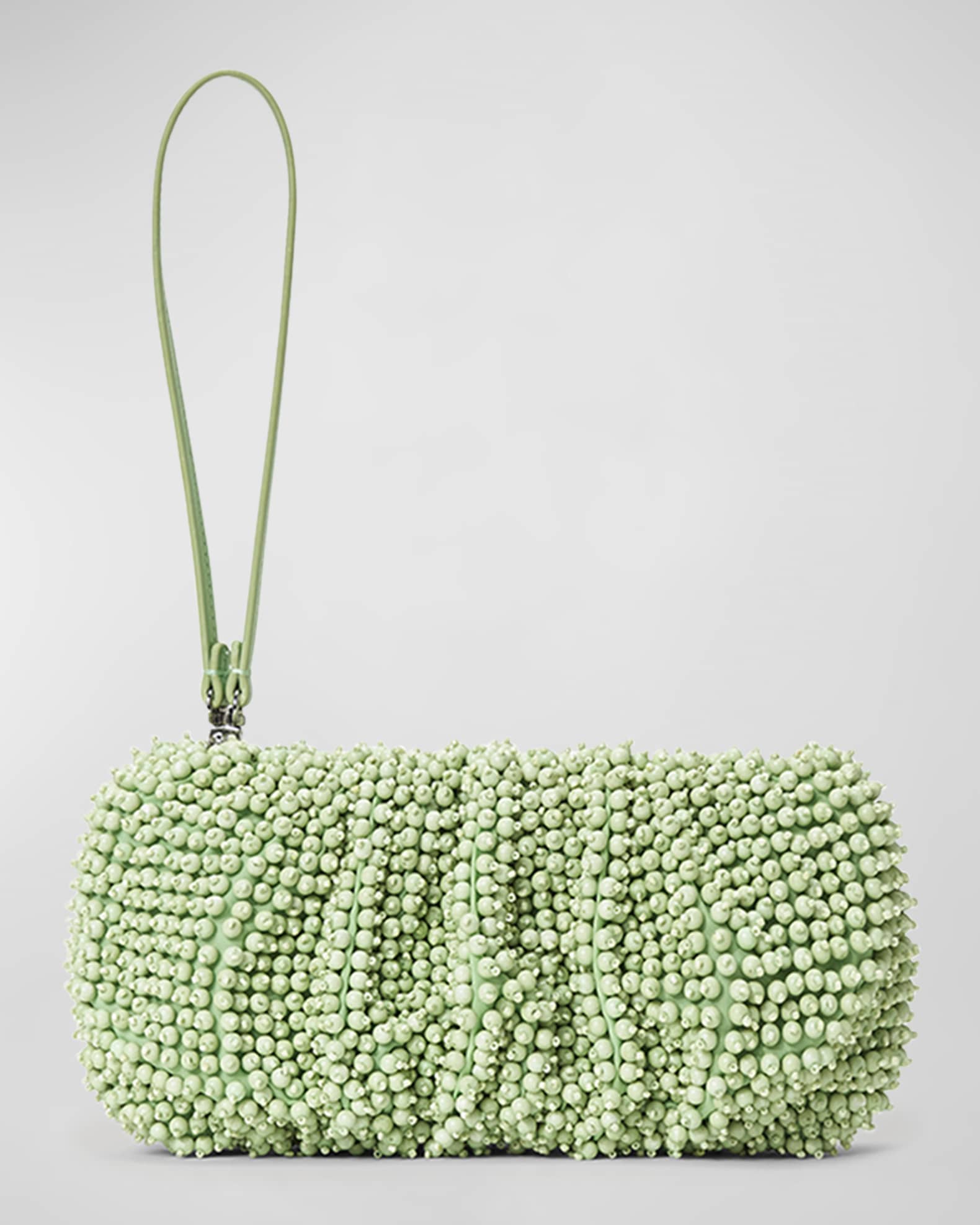 Staud Bean Beaded Convertible Shoulder Bag | Neiman Marcus