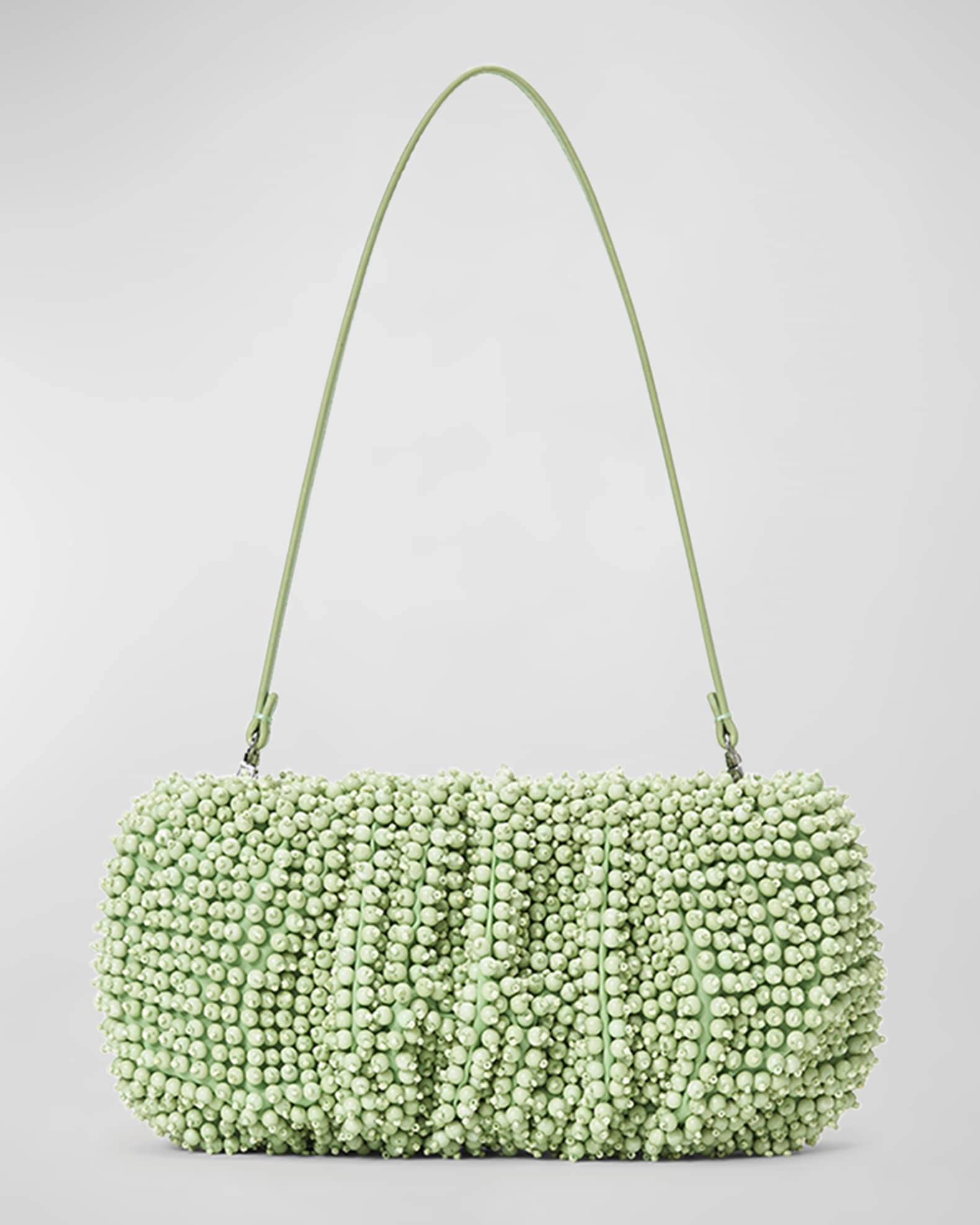 Staud Bean Beaded Convertible Shoulder Bag | Neiman Marcus