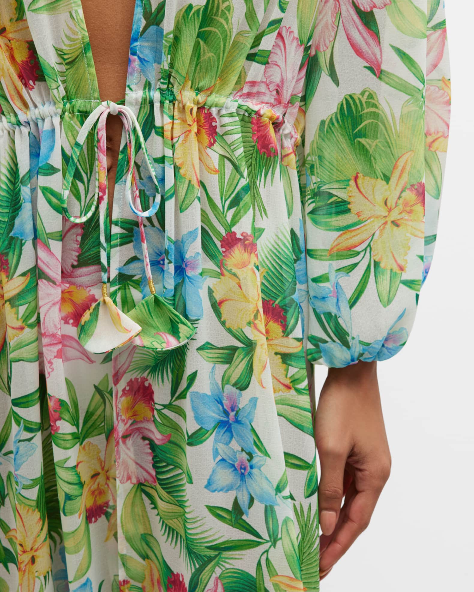 Tommy Bahama Orchid Garden Open-Front Duster | Neiman Marcus