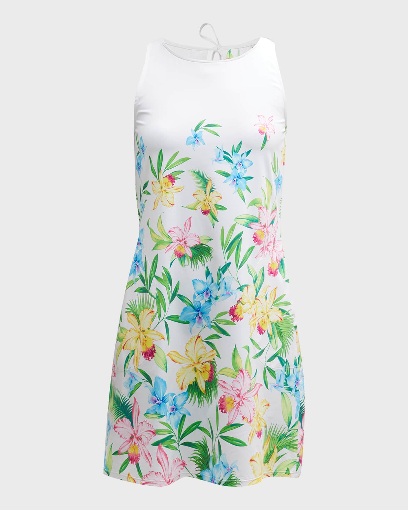 Tommy Bahama Orchid Garden High-Neck Spa Dress | Neiman Marcus