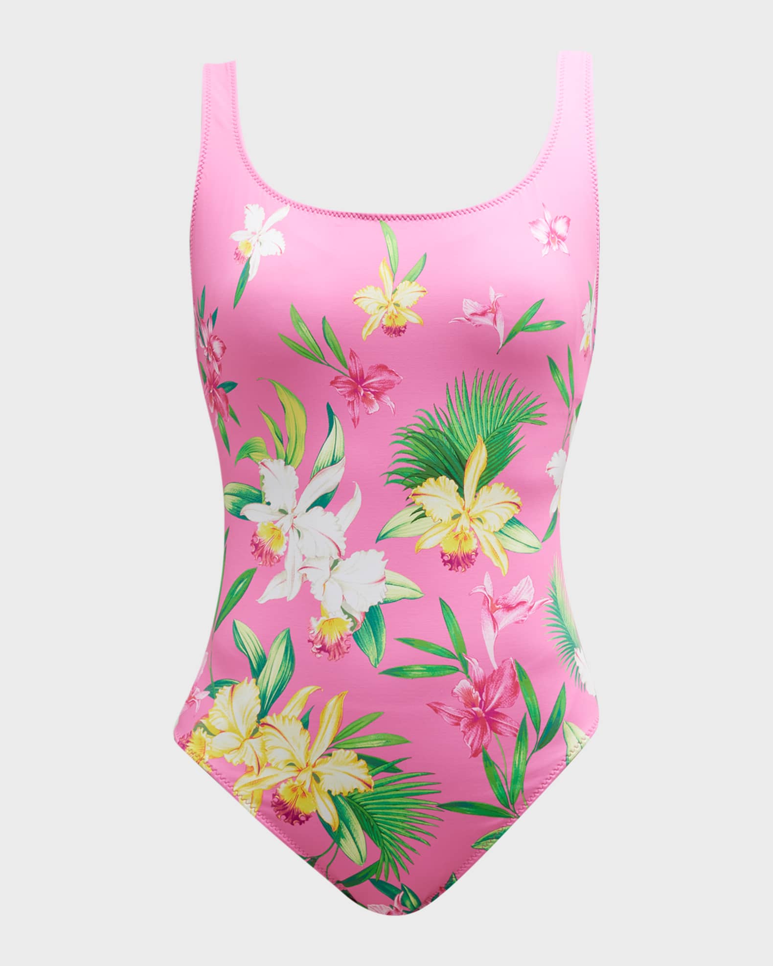 Tommy Bahama Orchid Garden Reversible Lace-Back One-Piece Swimsuit ...