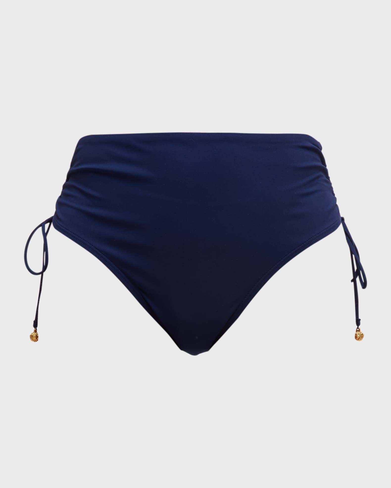 Tory Burch High Waisted Cinched Bikini Bottoms Neiman Marcus