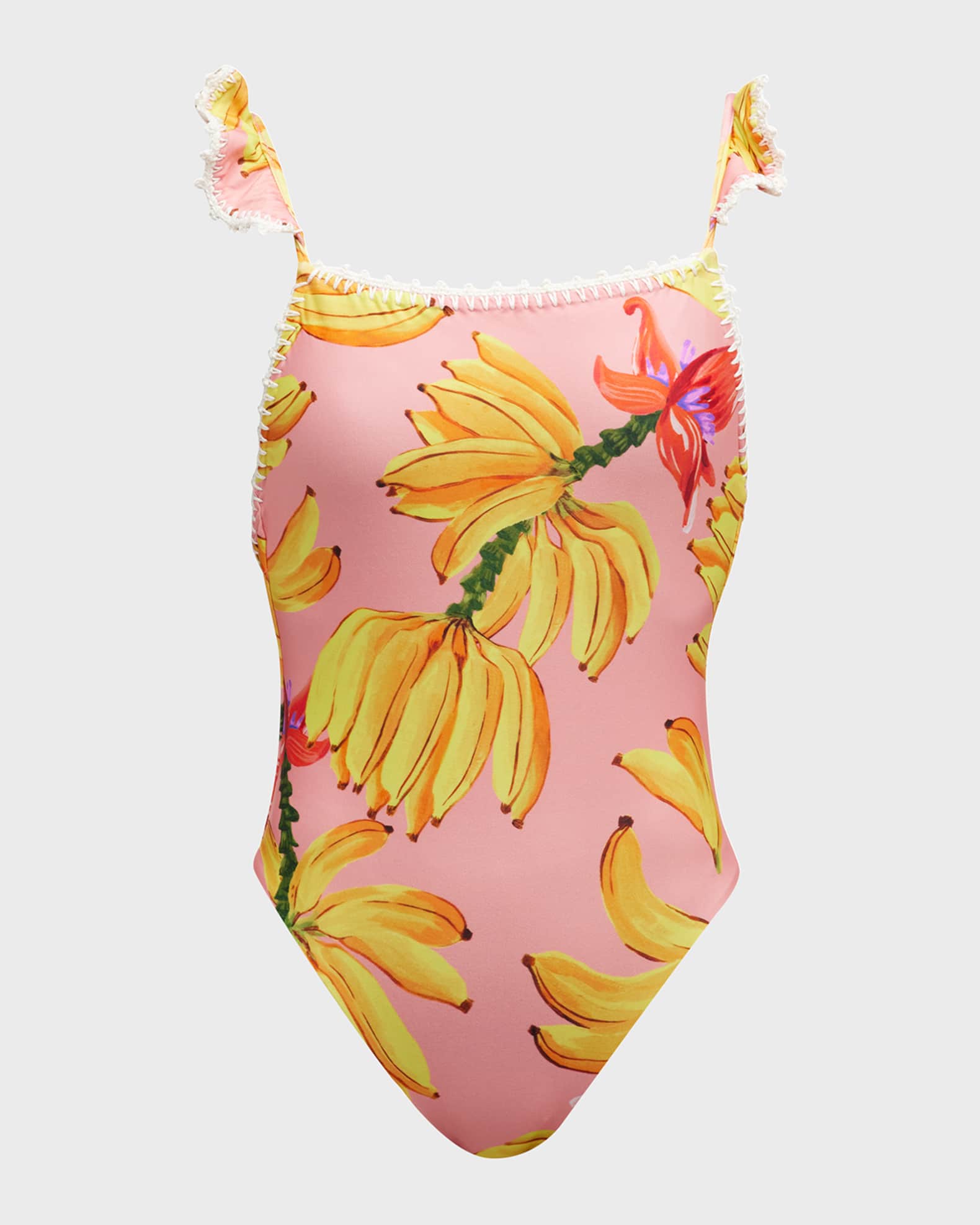Farm Rio Banana Taste One-Piece Swimsuit | Neiman Marcus