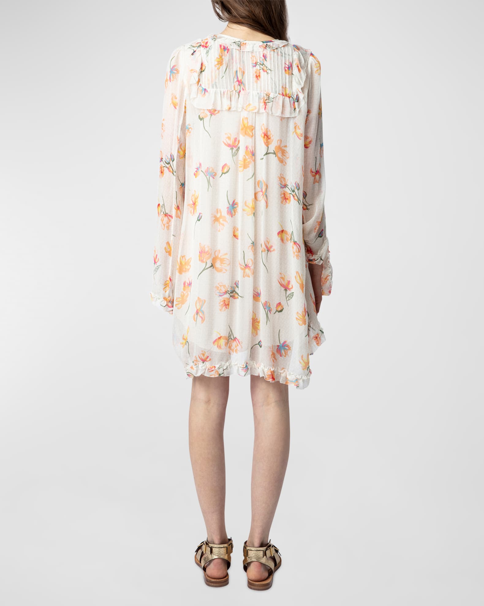 Zadig & Voltaire Rackel Mousseline Courtney Asymmetric Dress | Neiman ...