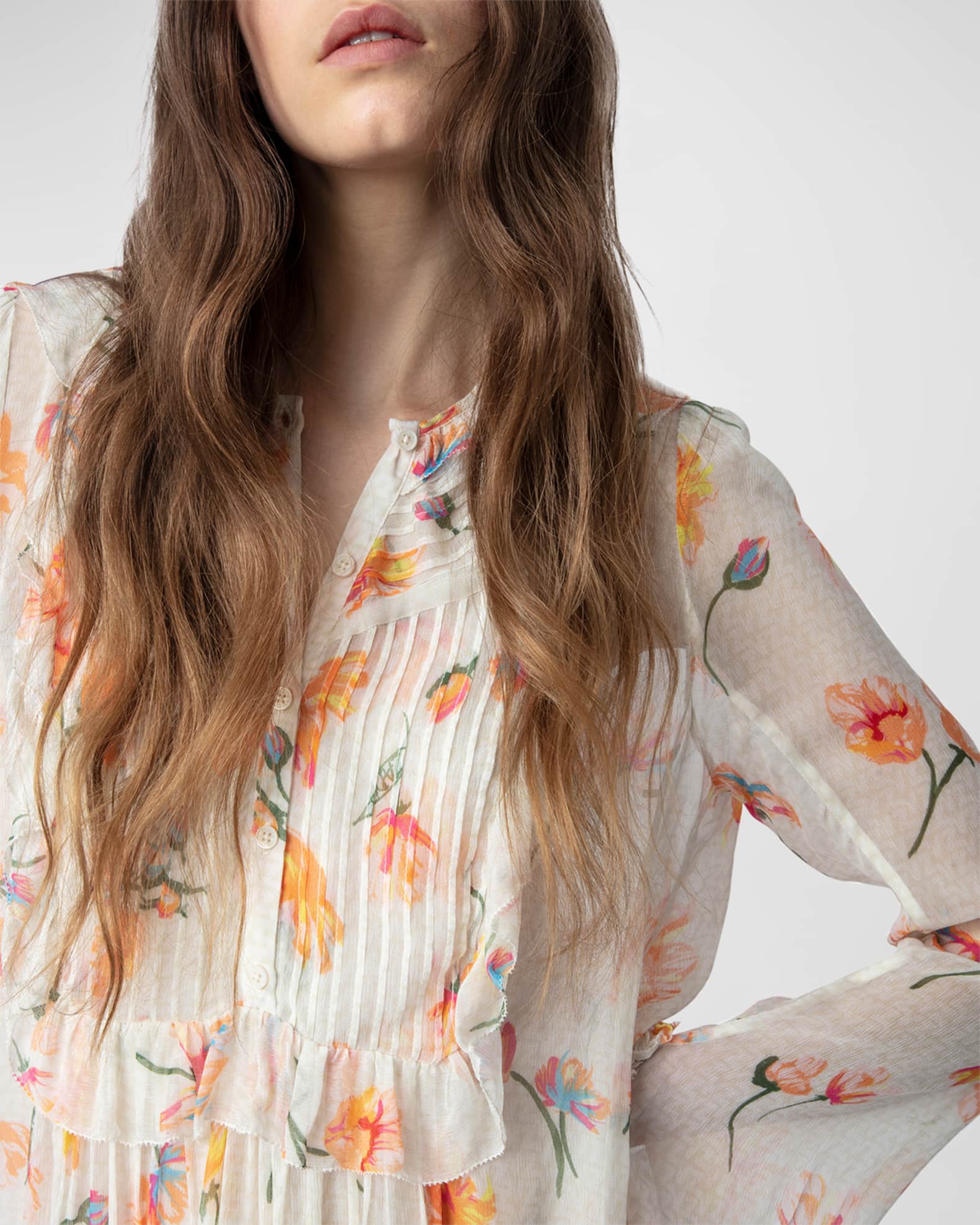 Zadig & Voltaire Rackel Mousseline Courtney Asymmetric Dress | Neiman ...