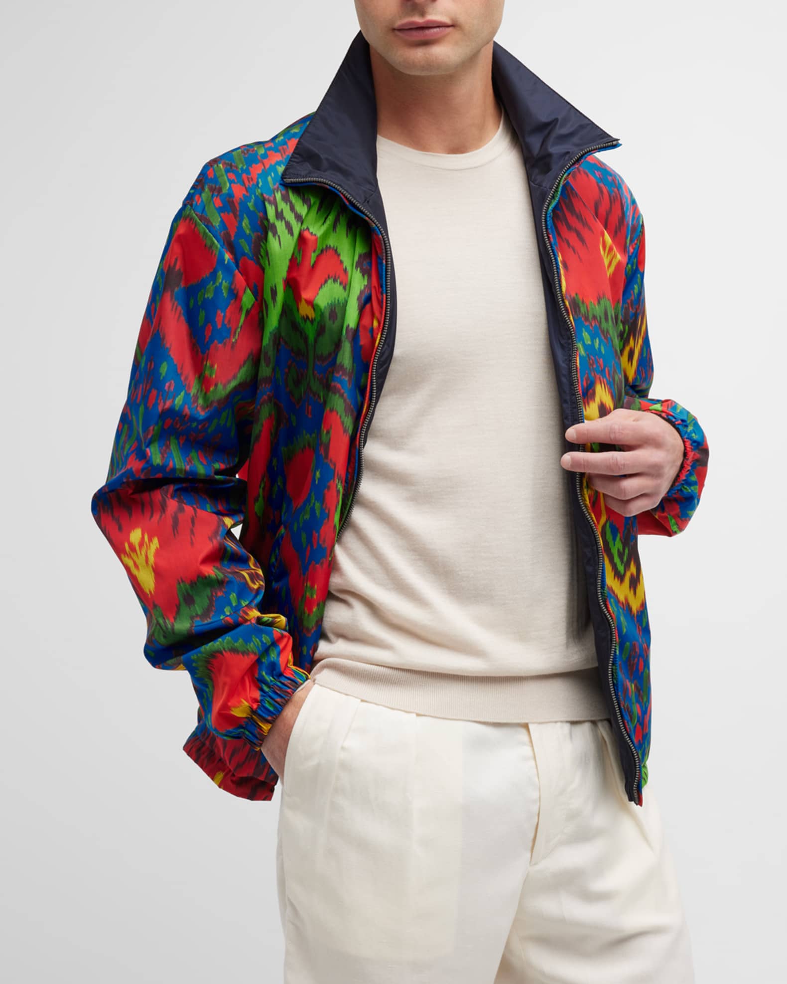 Ralph Lauren Purple Label Men's Kellen Nylon Reversible Jacket | Neiman ...