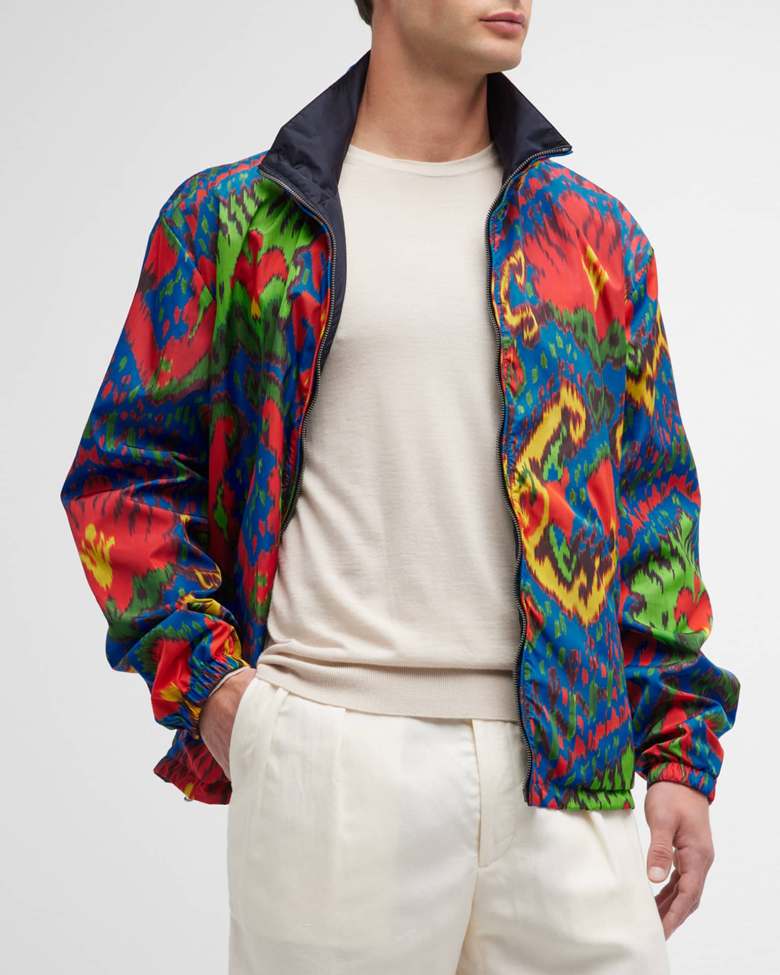 Ralph Lauren Purple Label Men's Kellen Nylon Reversible Jacket | Neiman ...