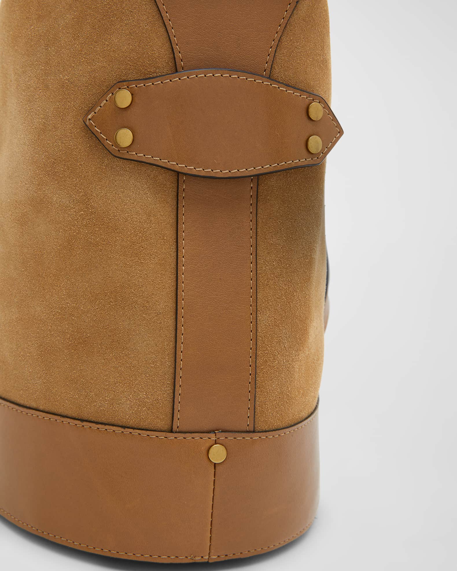 Isabel Marant Samara Suede & Leather Bucket Bag | Neiman Marcus