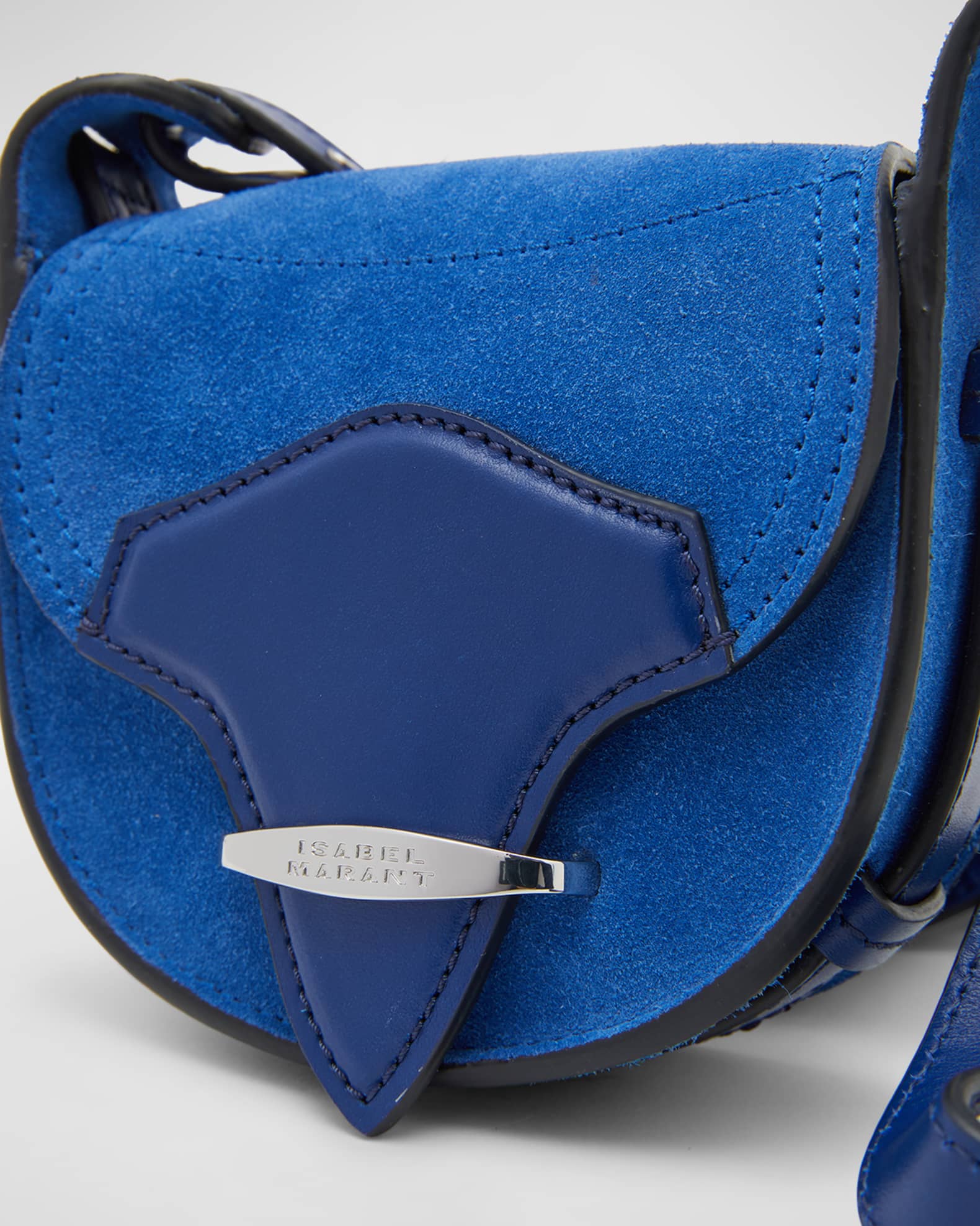 Isabel Marant Botsy Mini Flap Suede Shoulder Bag | Neiman Marcus