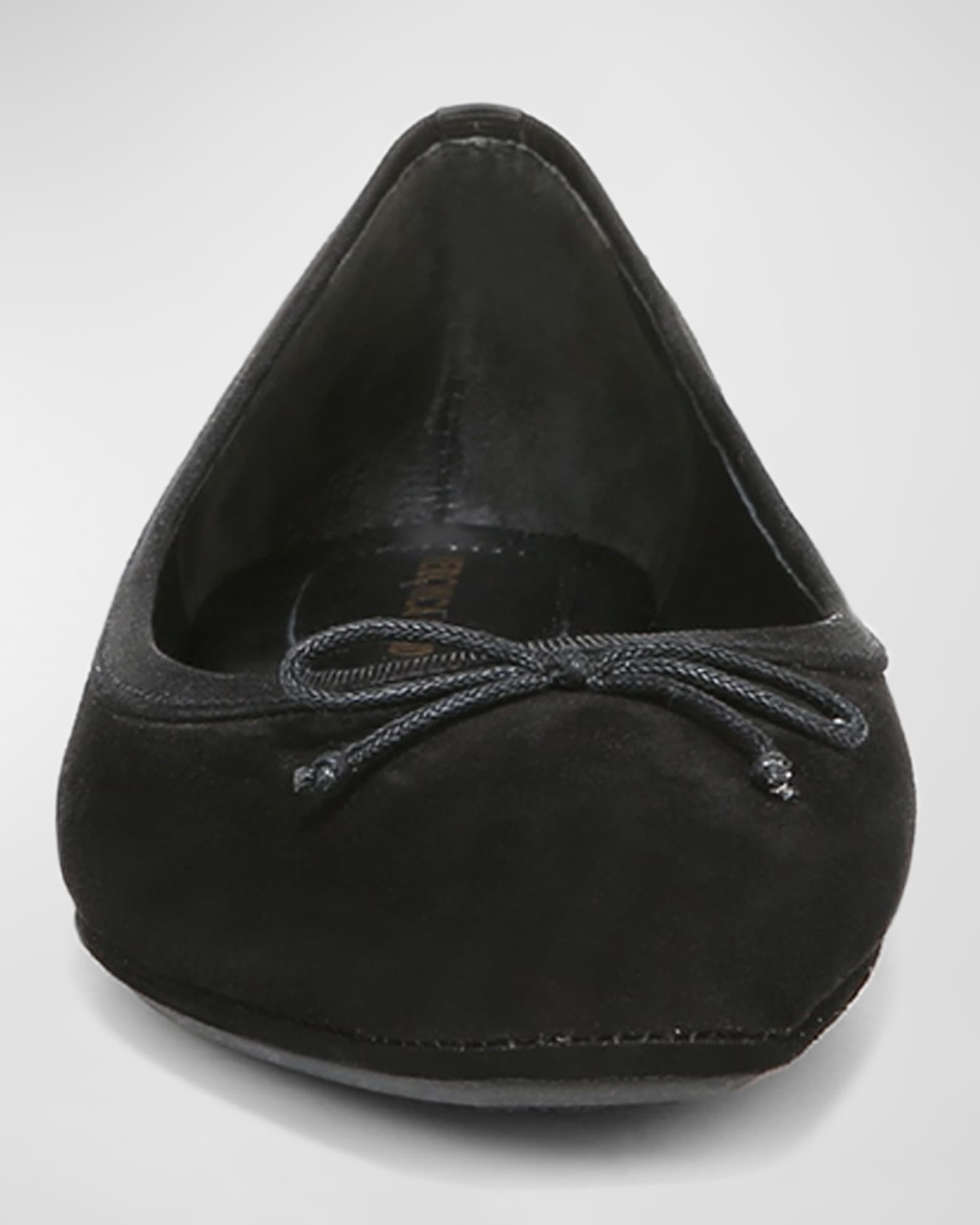 Veronica Beard Beatrix Suede Bow Ballerina Flats | Neiman Marcus