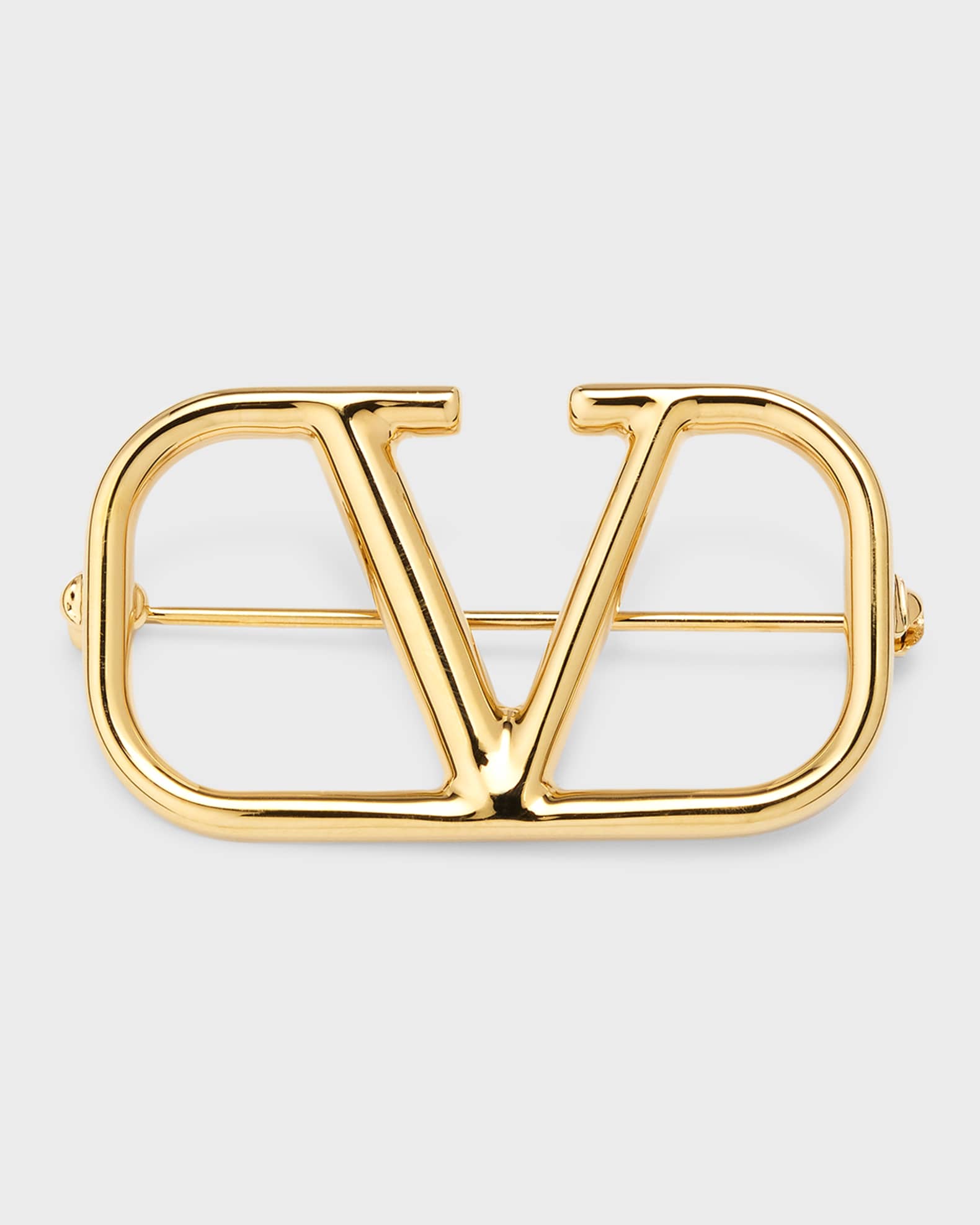 Valentino Garavani VLogo Brooch | Neiman Marcus