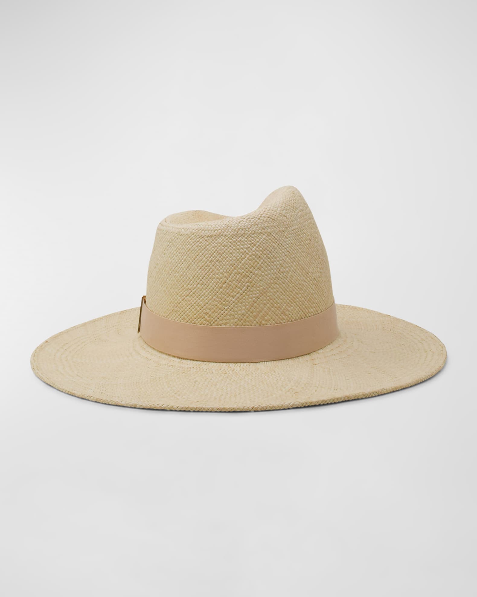 Gigi Burris Drake Asymmetric Straw Fedora | Neiman Marcus