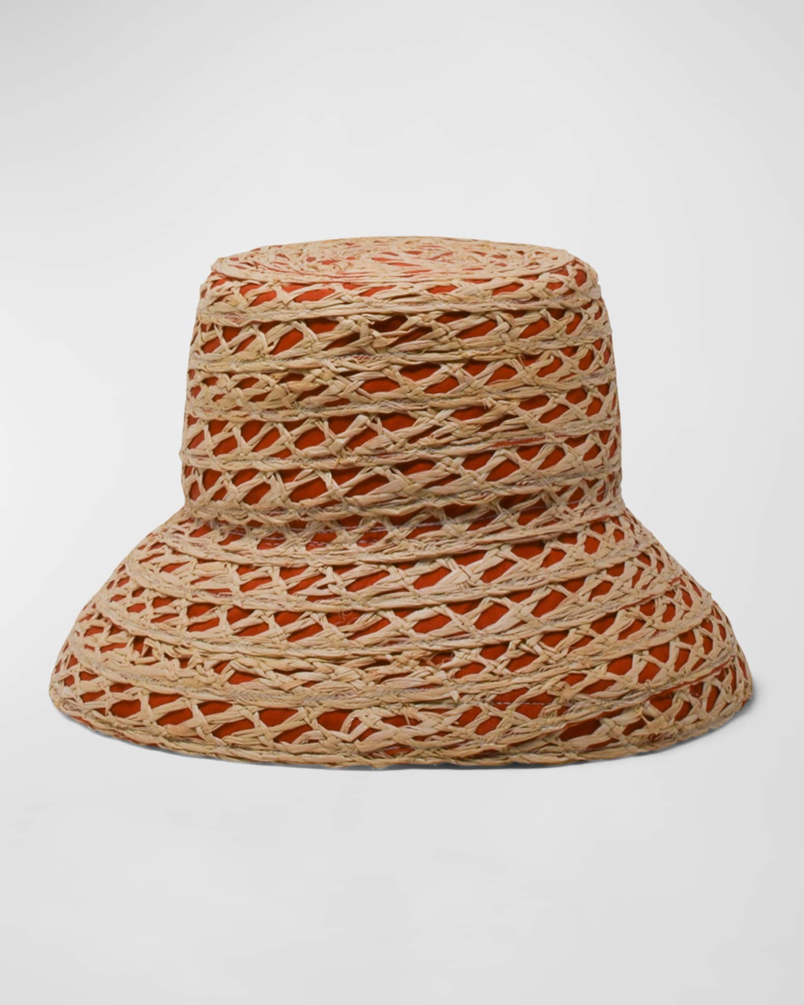 Gigi Burris Ida Straw Bucket Hat | Neiman Marcus