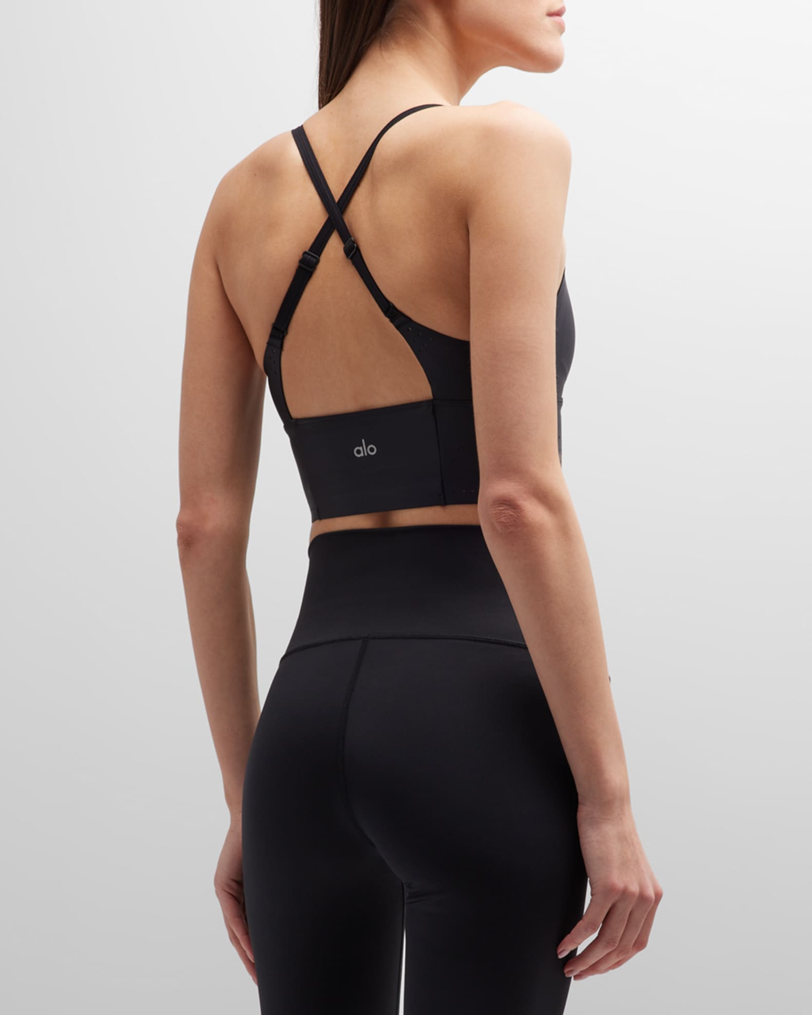 Alo Yoga Airlift Laser-Cut Speedy Bra Tank | Neiman Marcus