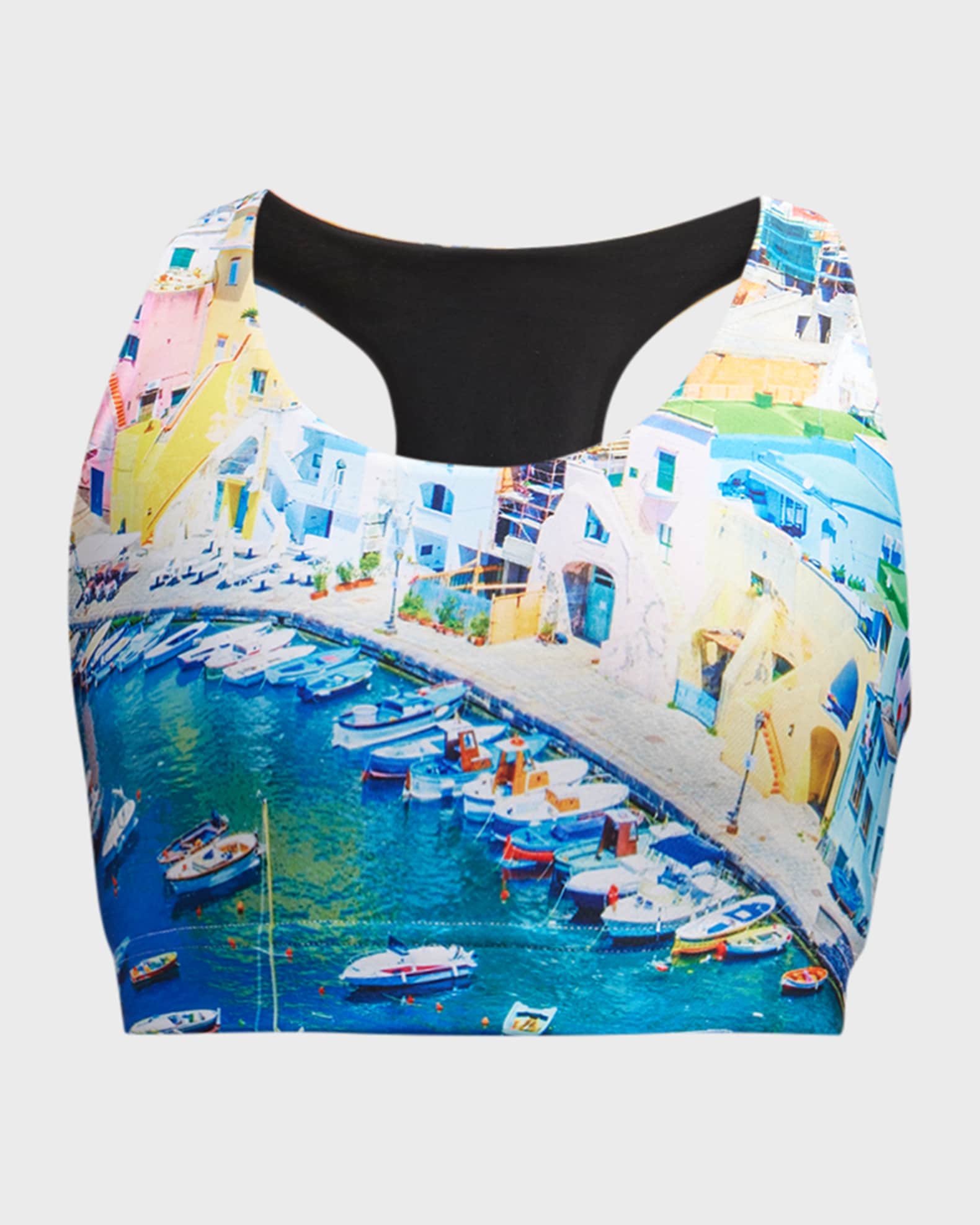 Terez Italian Port Hi-Shine Sports Bra | Neiman Marcus
