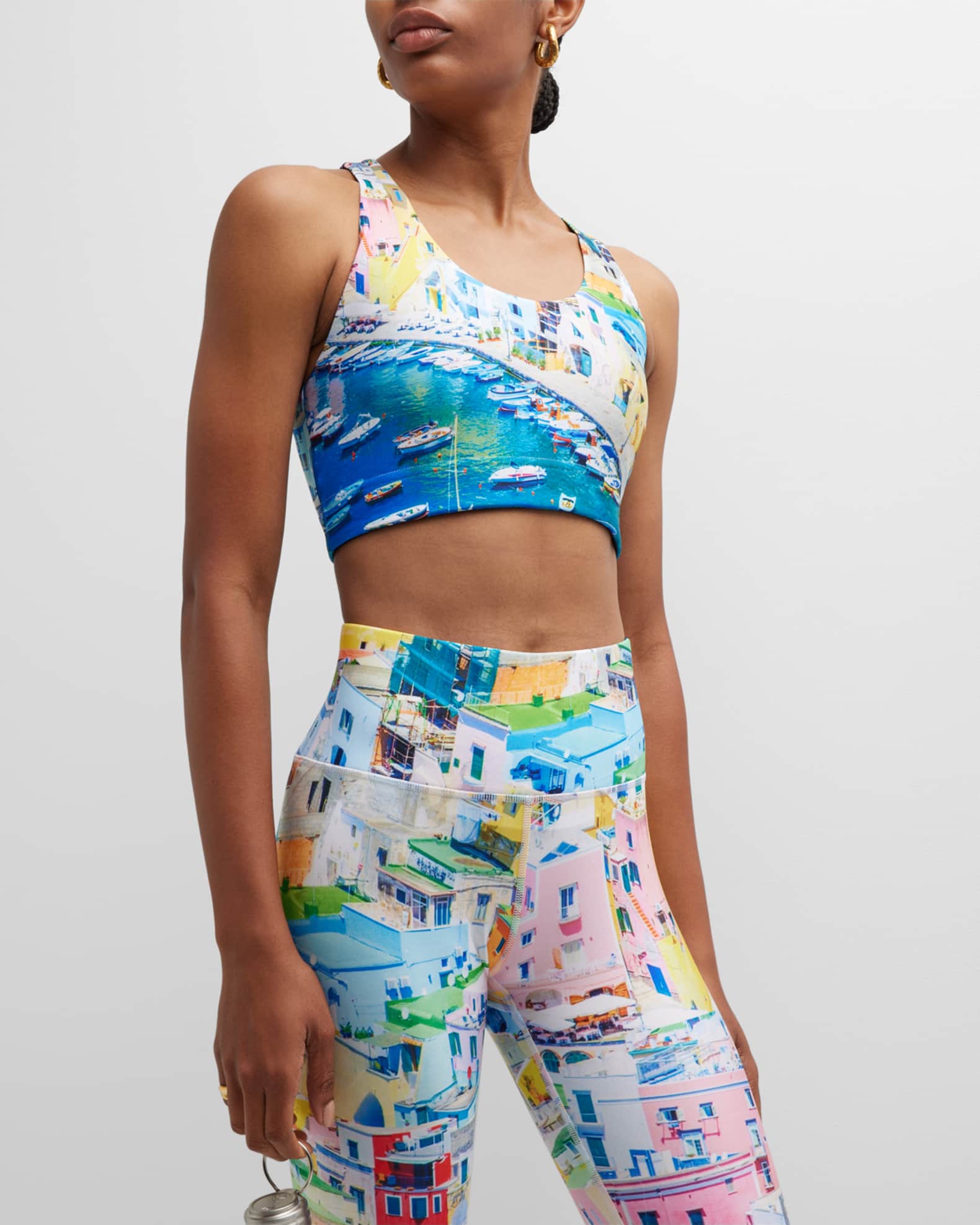 Terez Italian Port Hi-Shine Sports Bra | Neiman Marcus