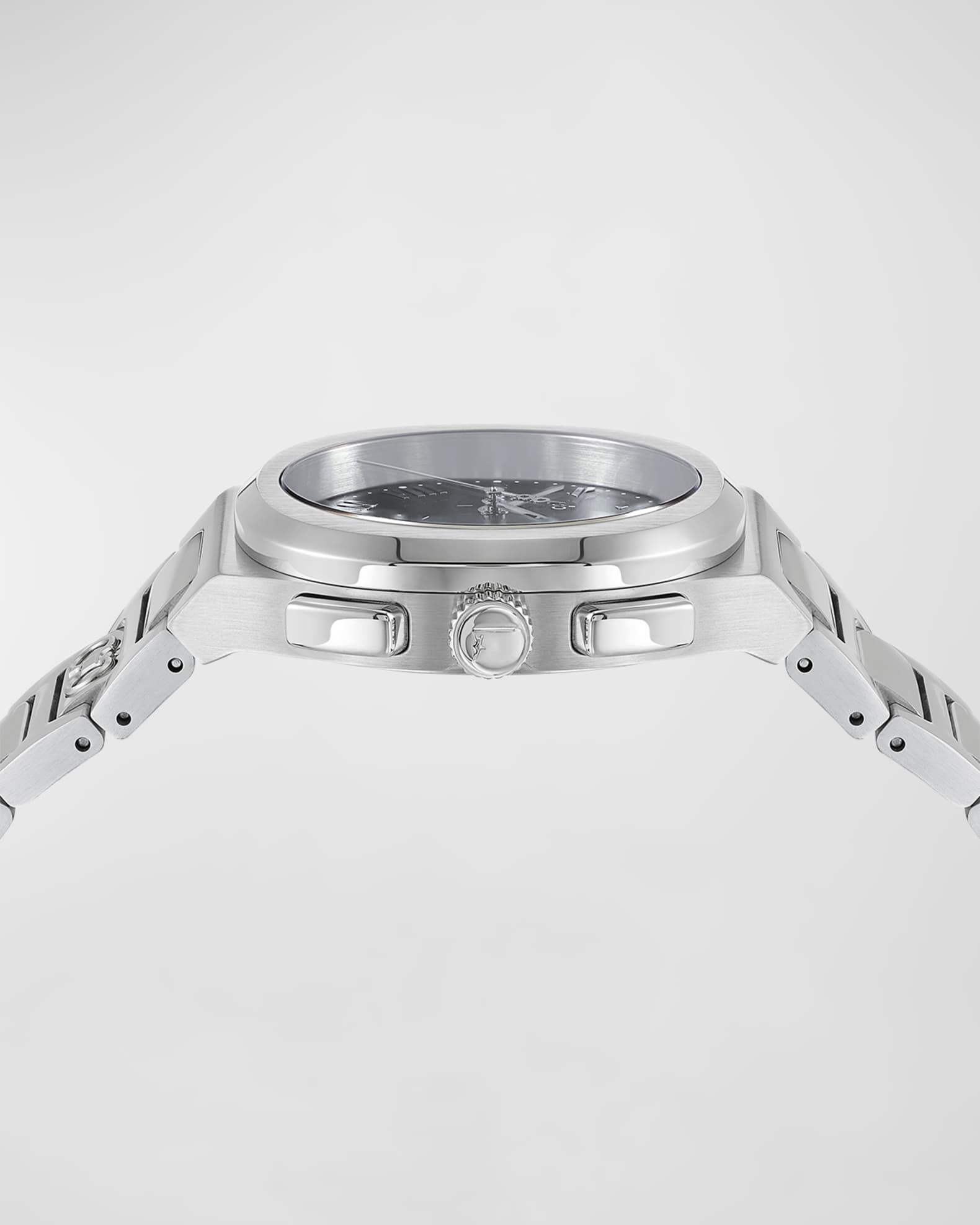 Ferragamo Men's Elliptical Stainless Steel Chronograph Bracelet Watch ...