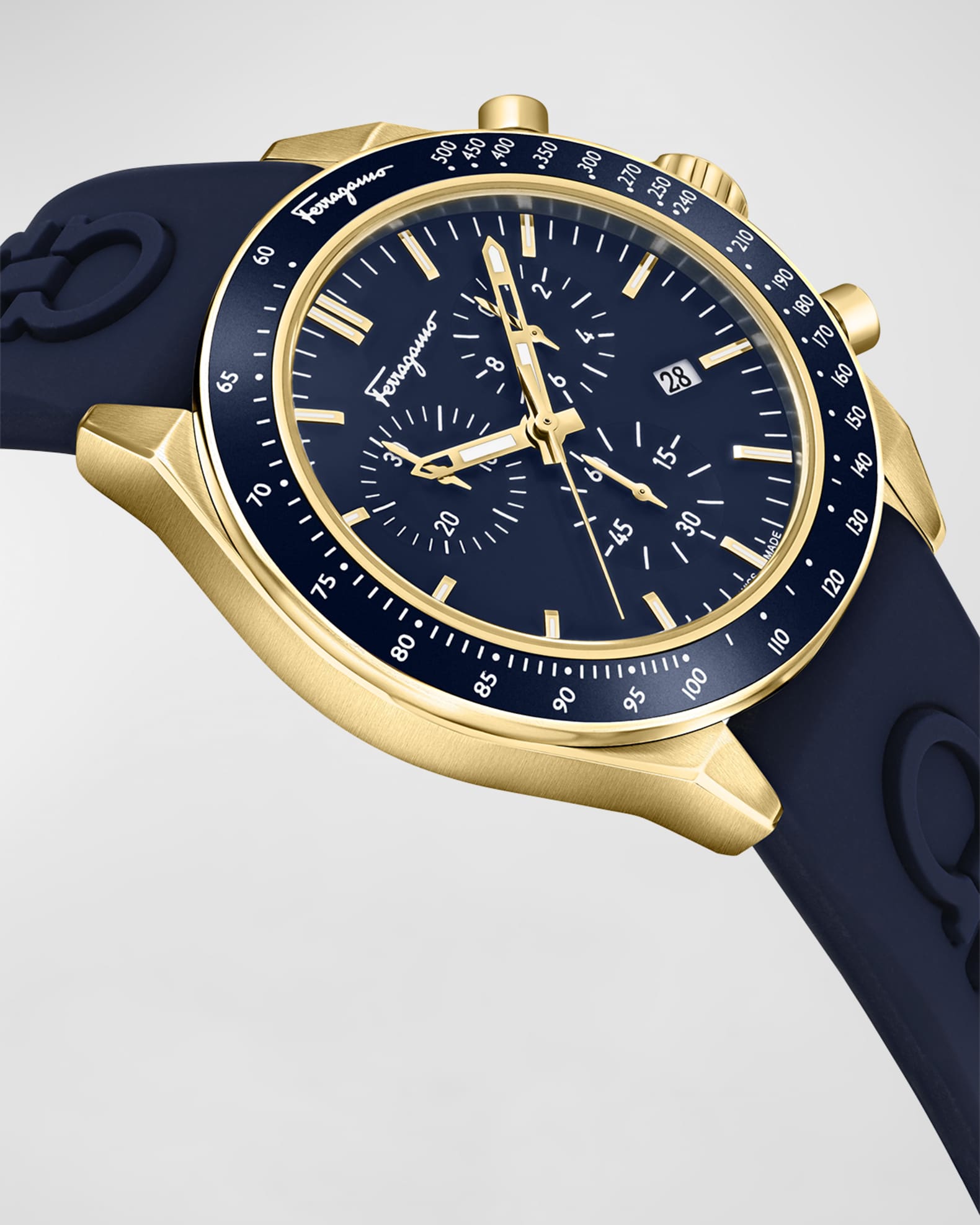 Ferragamo Men's Urban Chronograph Silicone Strap Watch, 43mm | Neiman ...
