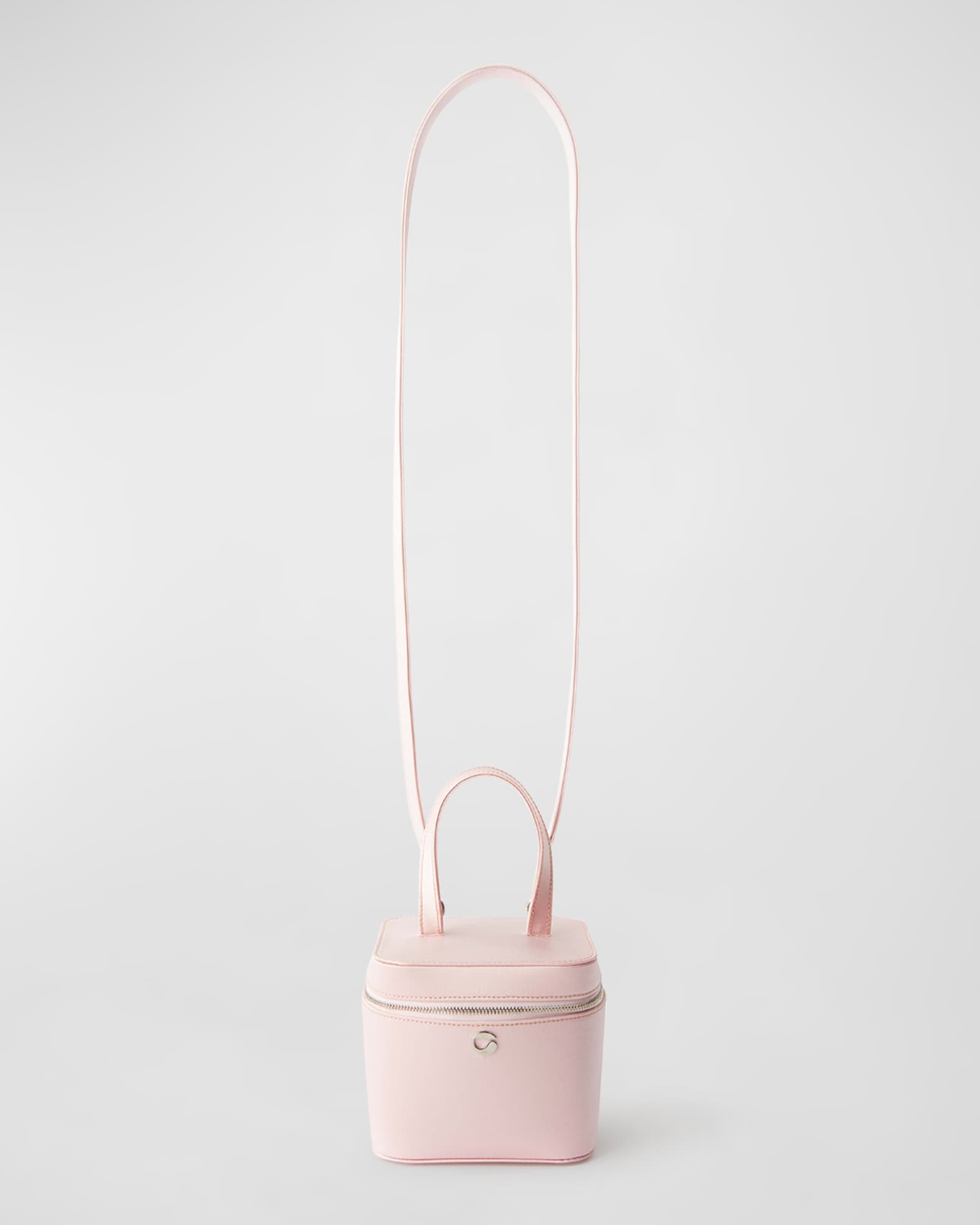 Coperni Box Zip Satin Top-Handle Bag | Neiman Marcus