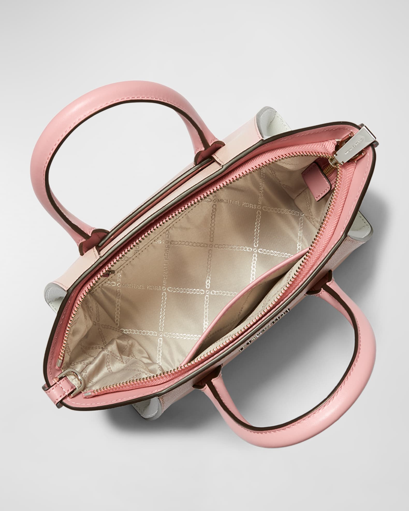 MICHAEL Michael Kors Kris Small Colorblock Pebbled Leather Satchel Bag ...