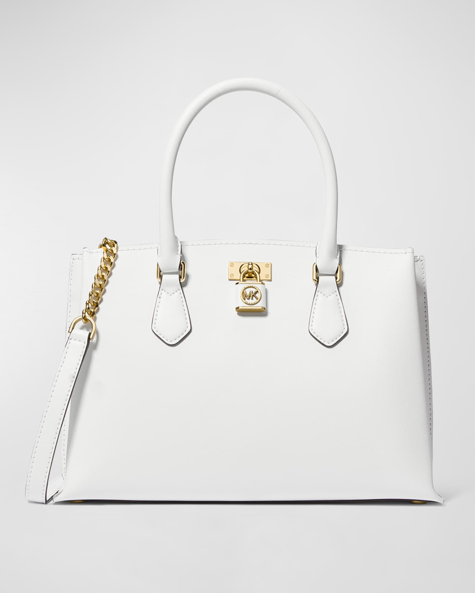 MICHAEL Michael Kors Ruby Medium Leather Satchel Bag | Neiman Marcus